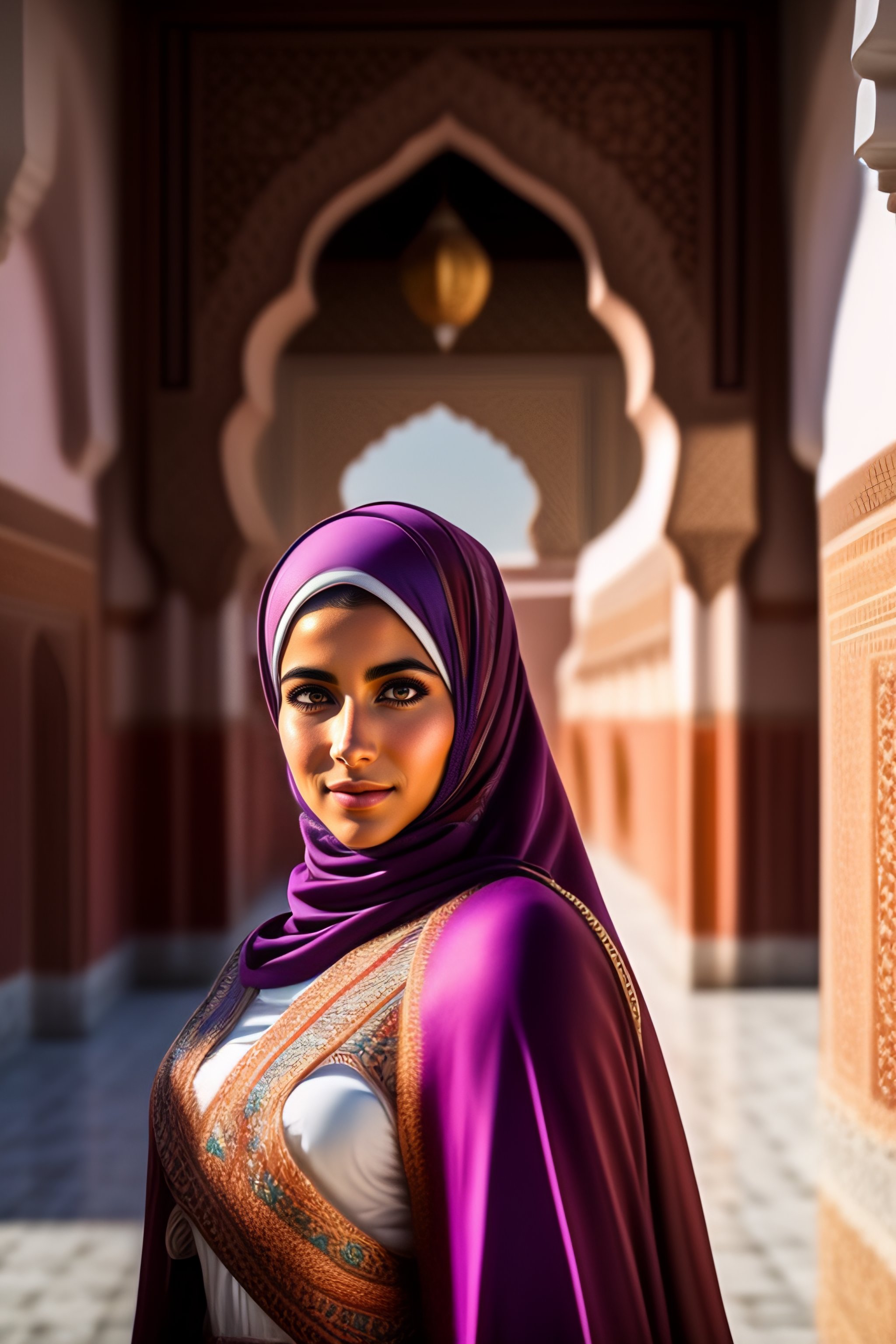 Lexica - Portrait of an anime character hyper realistic moslim girl ...