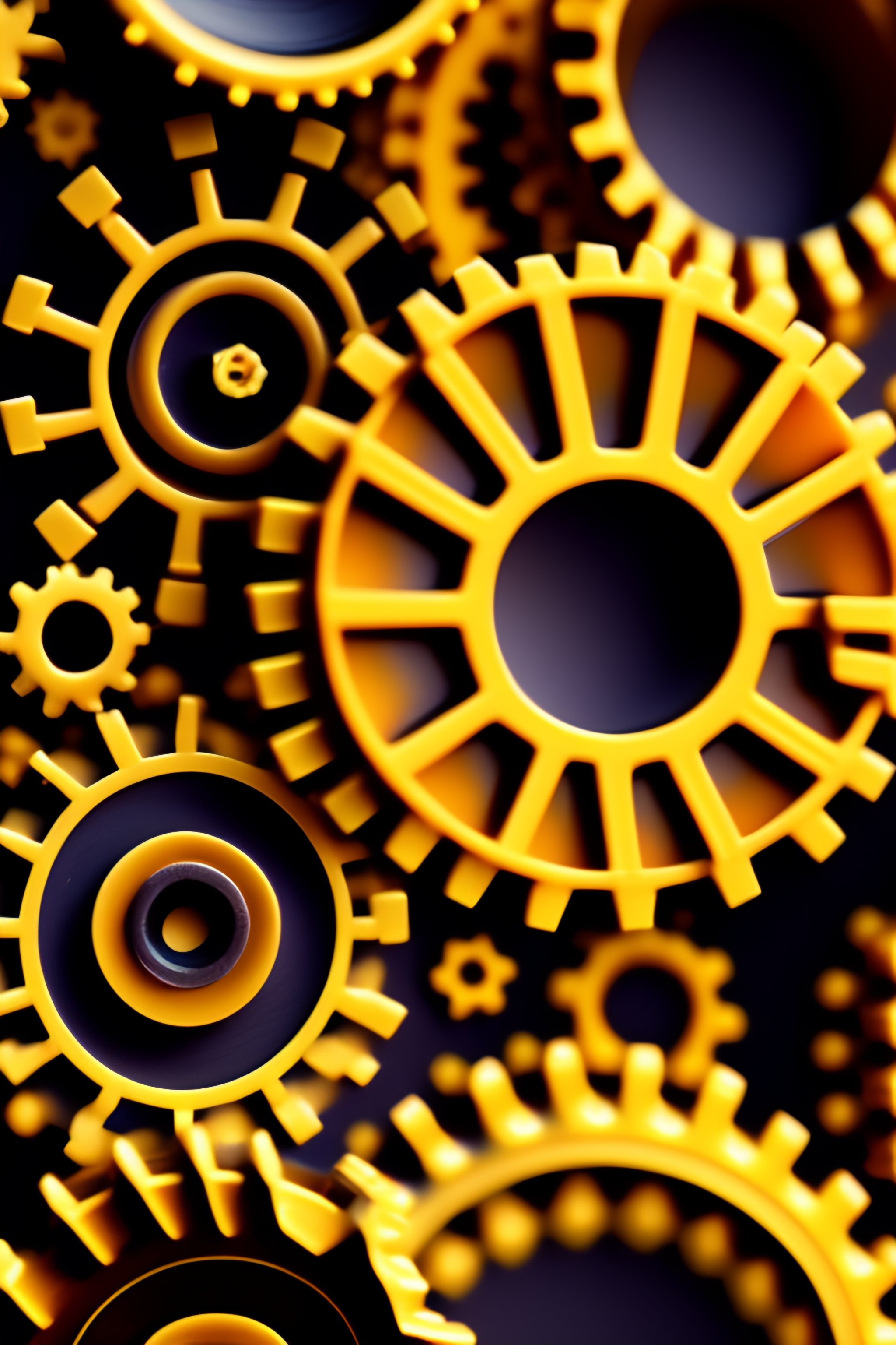 Lexica - Complex gears in a repeating pattern