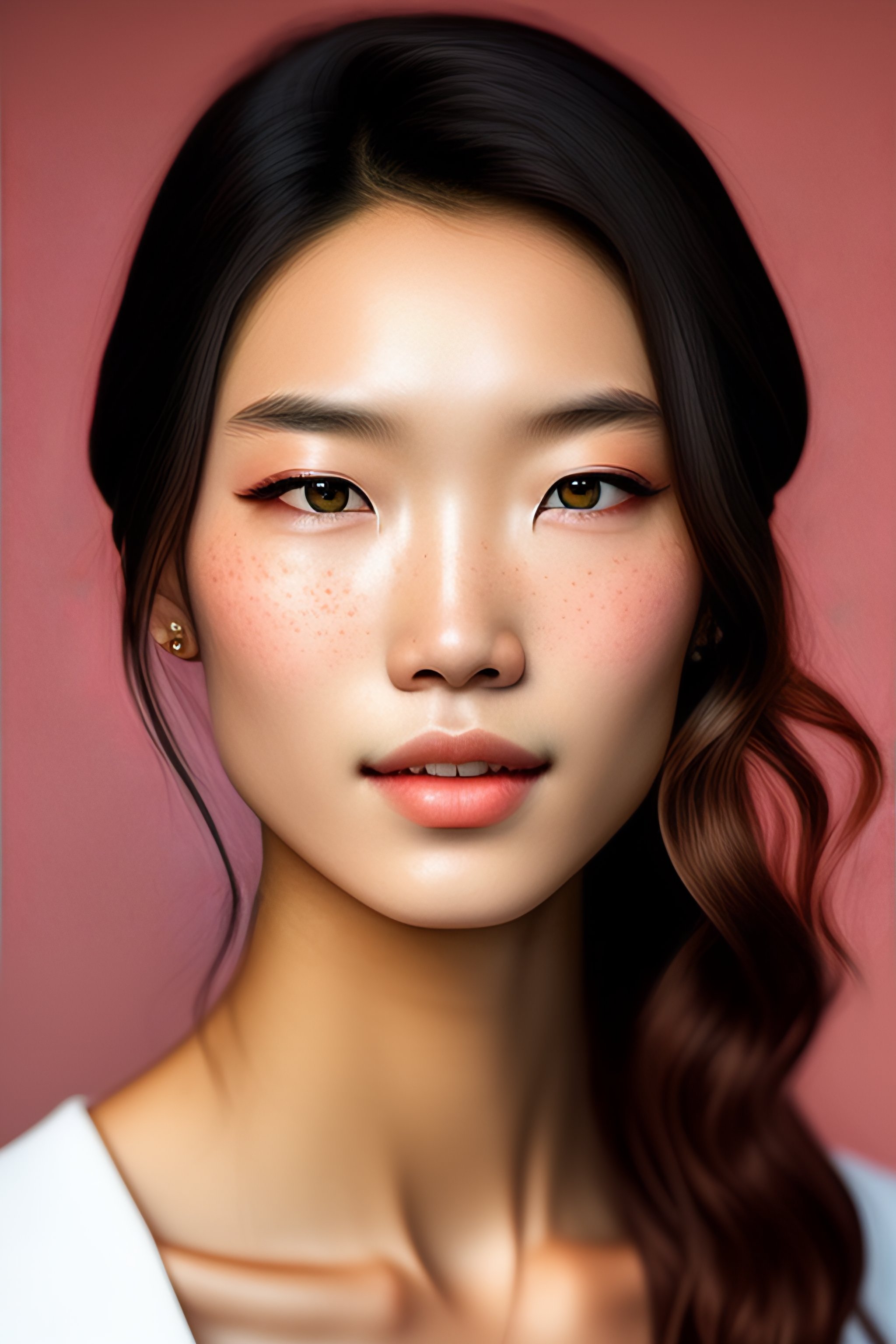 Lexica - 1girl, skinny, sexy, red blush, light freckles, shaded face ...