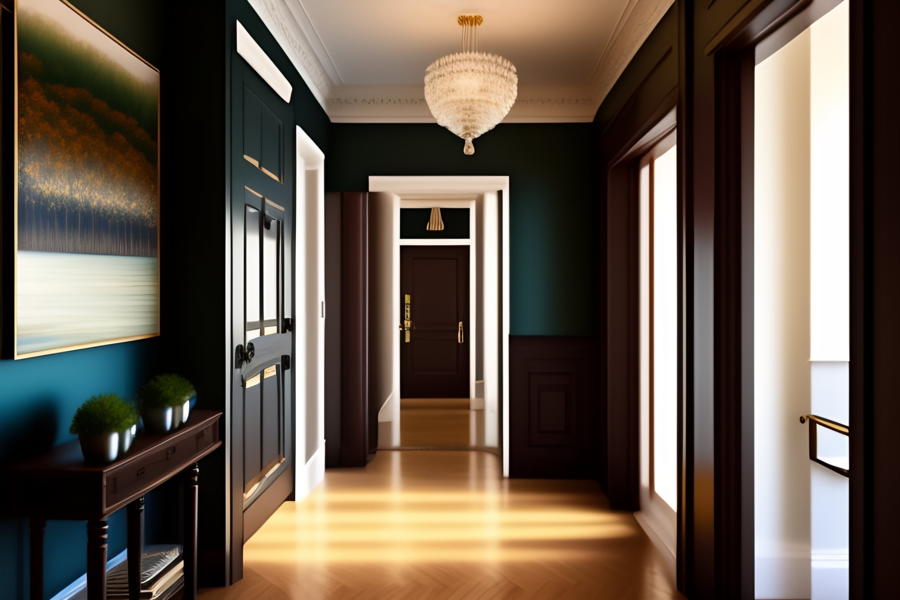 Lexica - A hallway that shows 20 doors