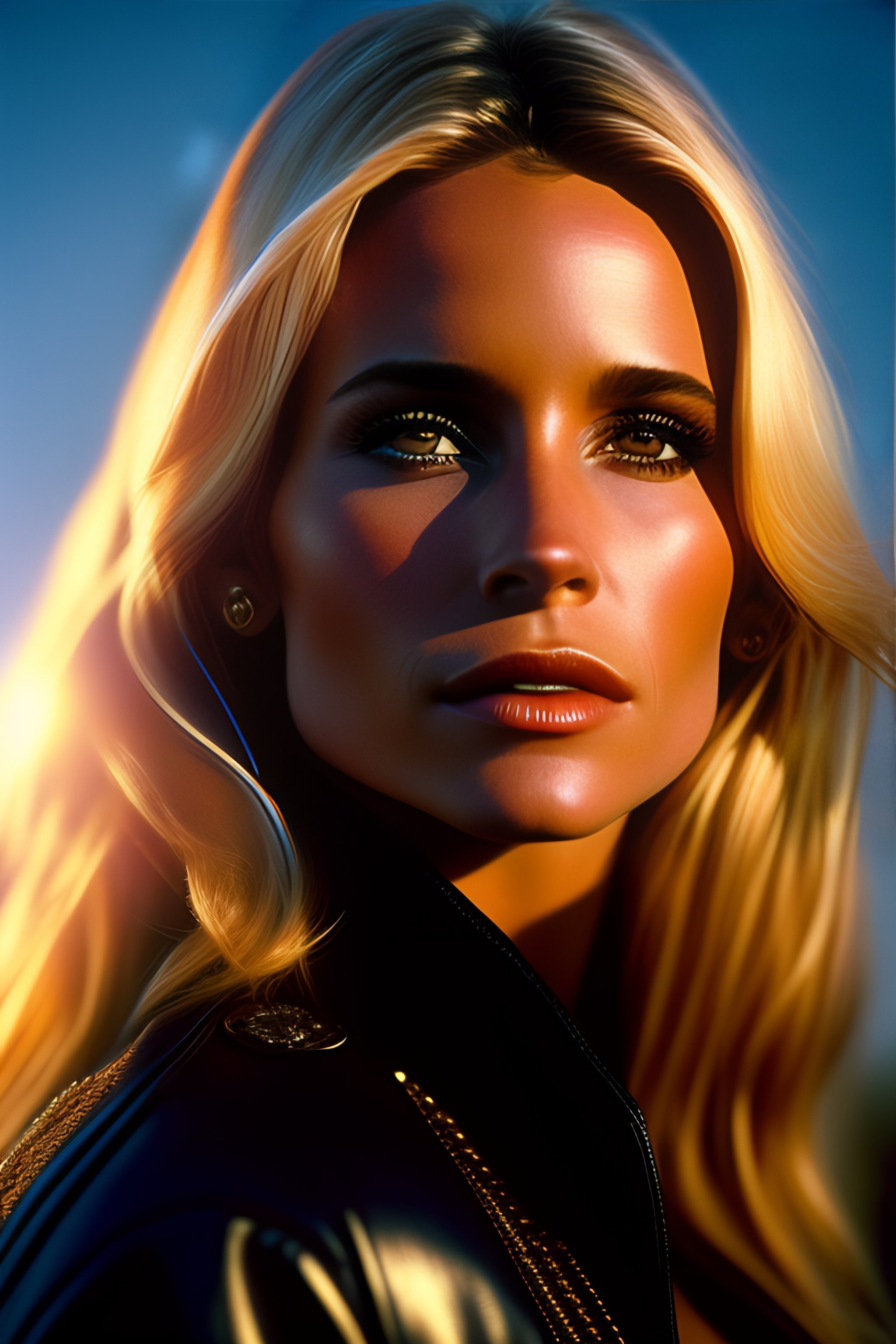 Lexica - A highly detailed cinematic headshot photograph of a beautiful ...