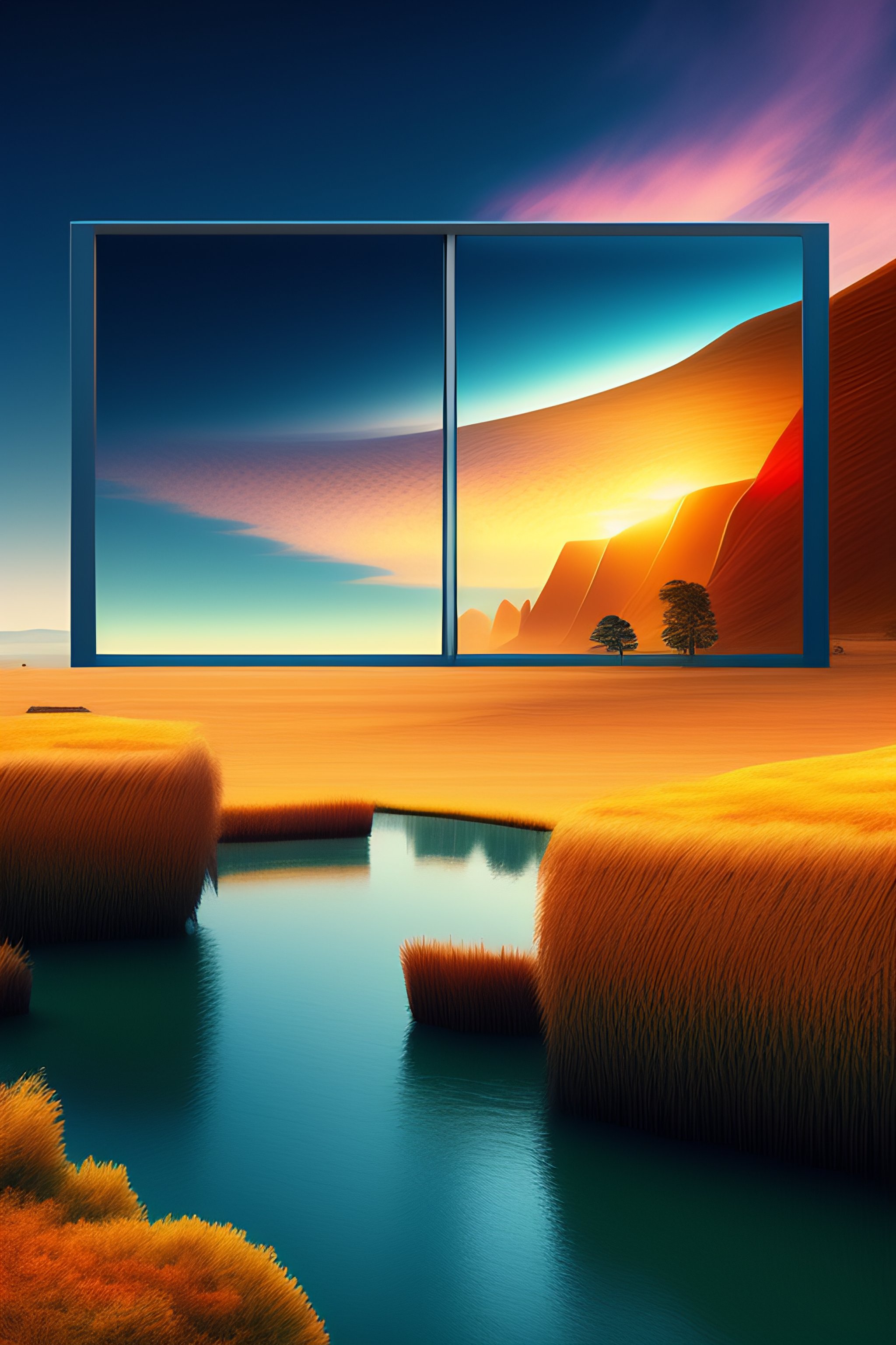 Lexica - Windows 2050 landscape