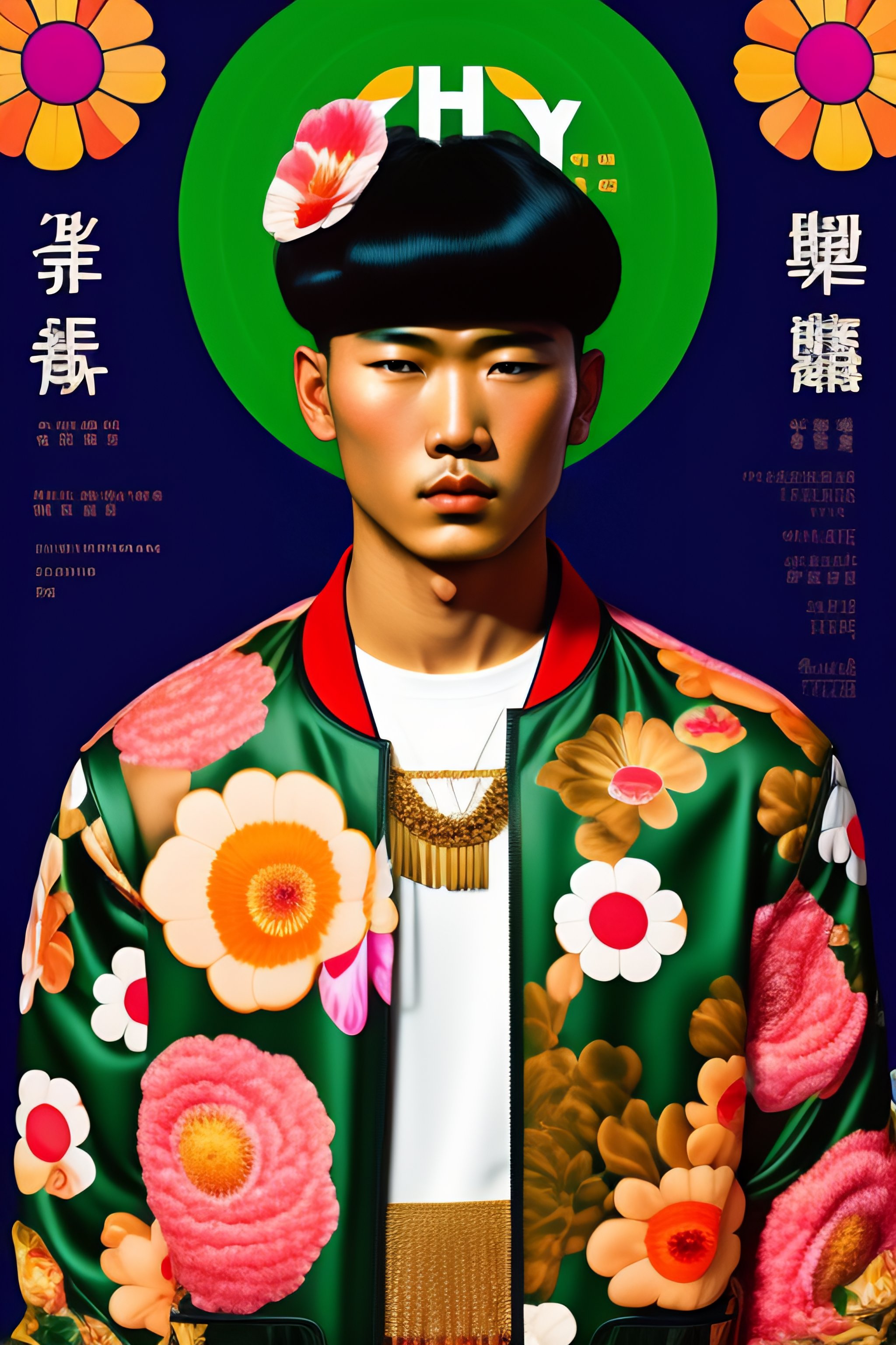 Lexica - Magazine cover poster, upper portrait of male soldier wearing ...