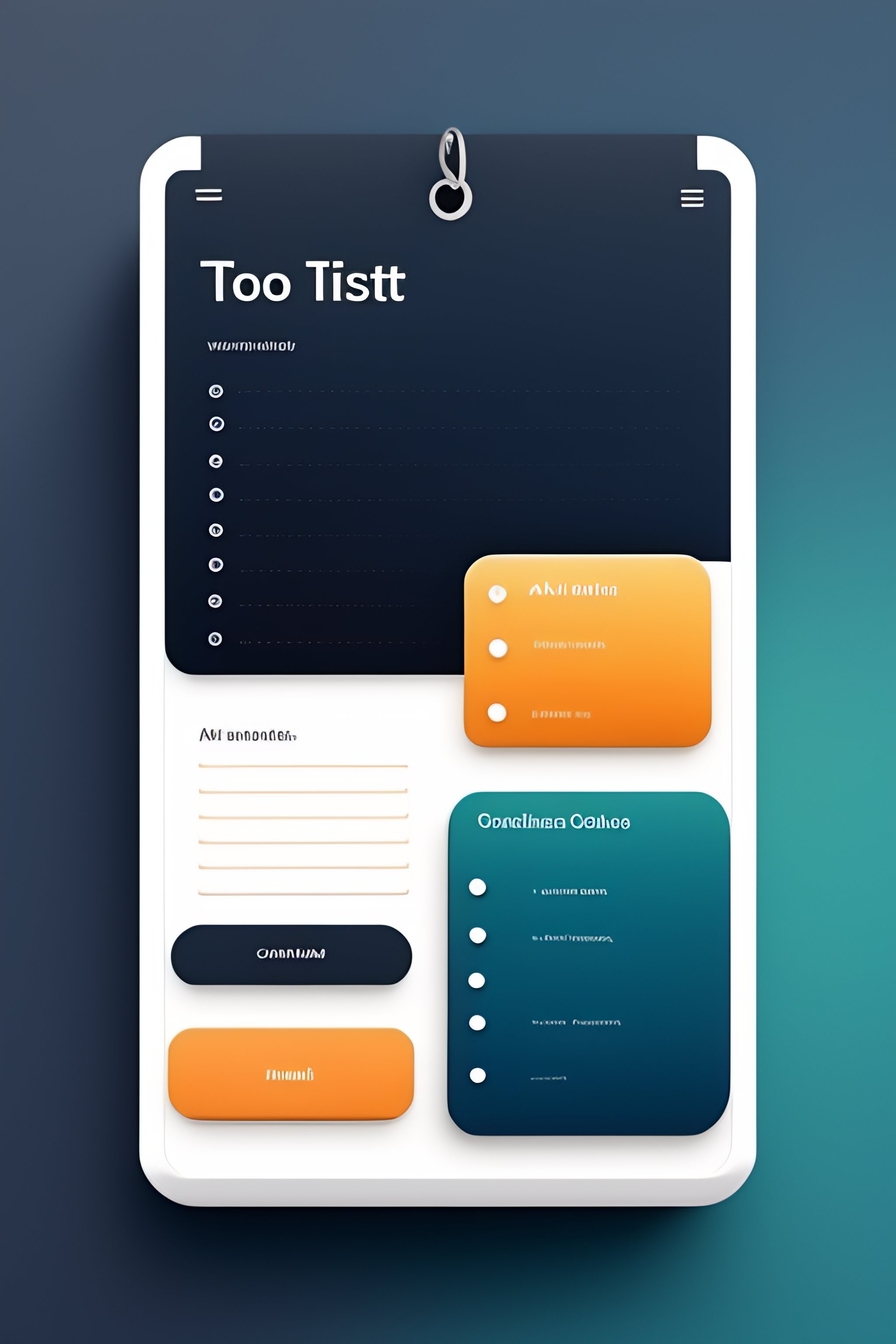 Lexica - Todo list application minimalist design for desktop