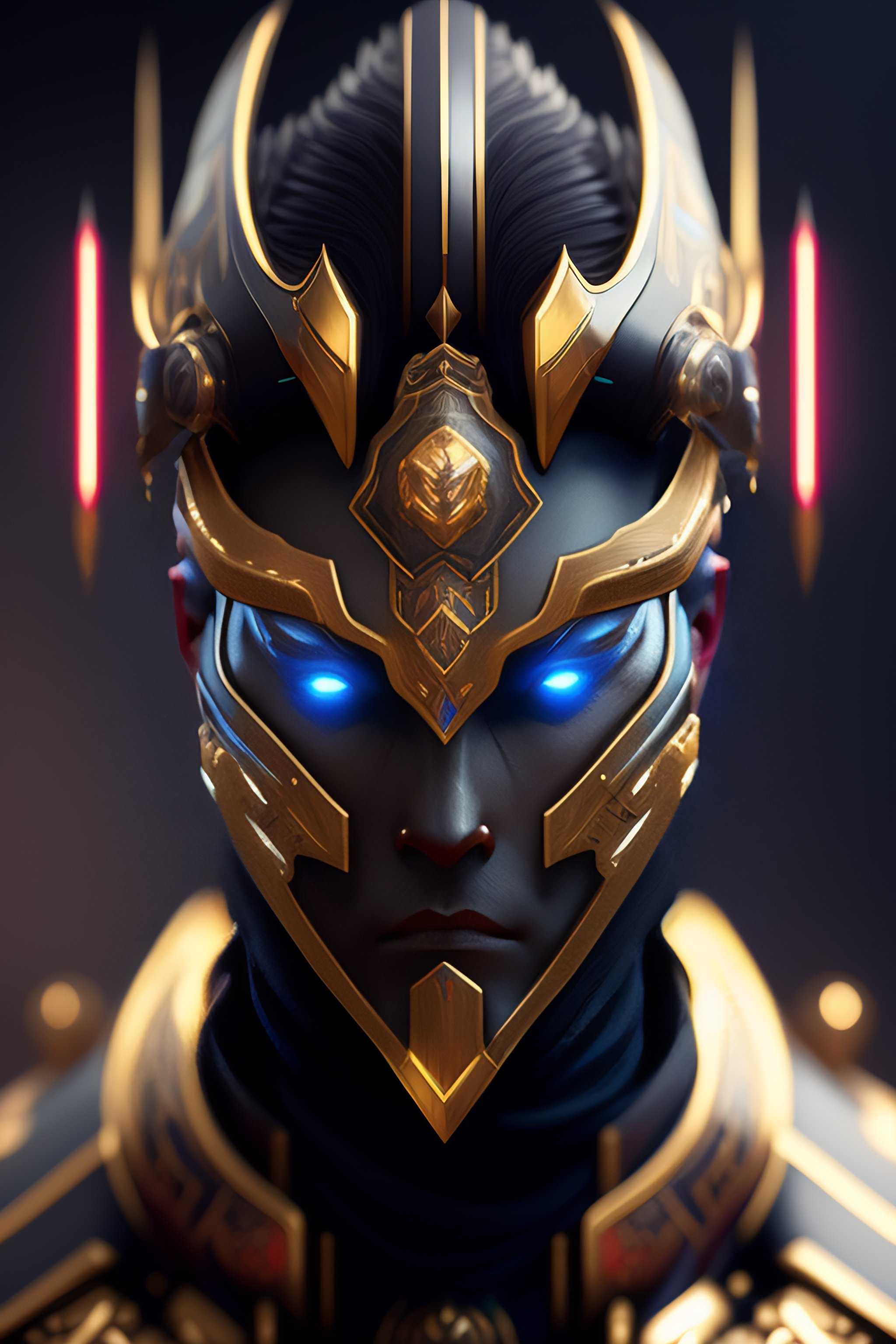 Lexica - Symmetry!! portrait of cyberpunk alien male emperor mecha in ...