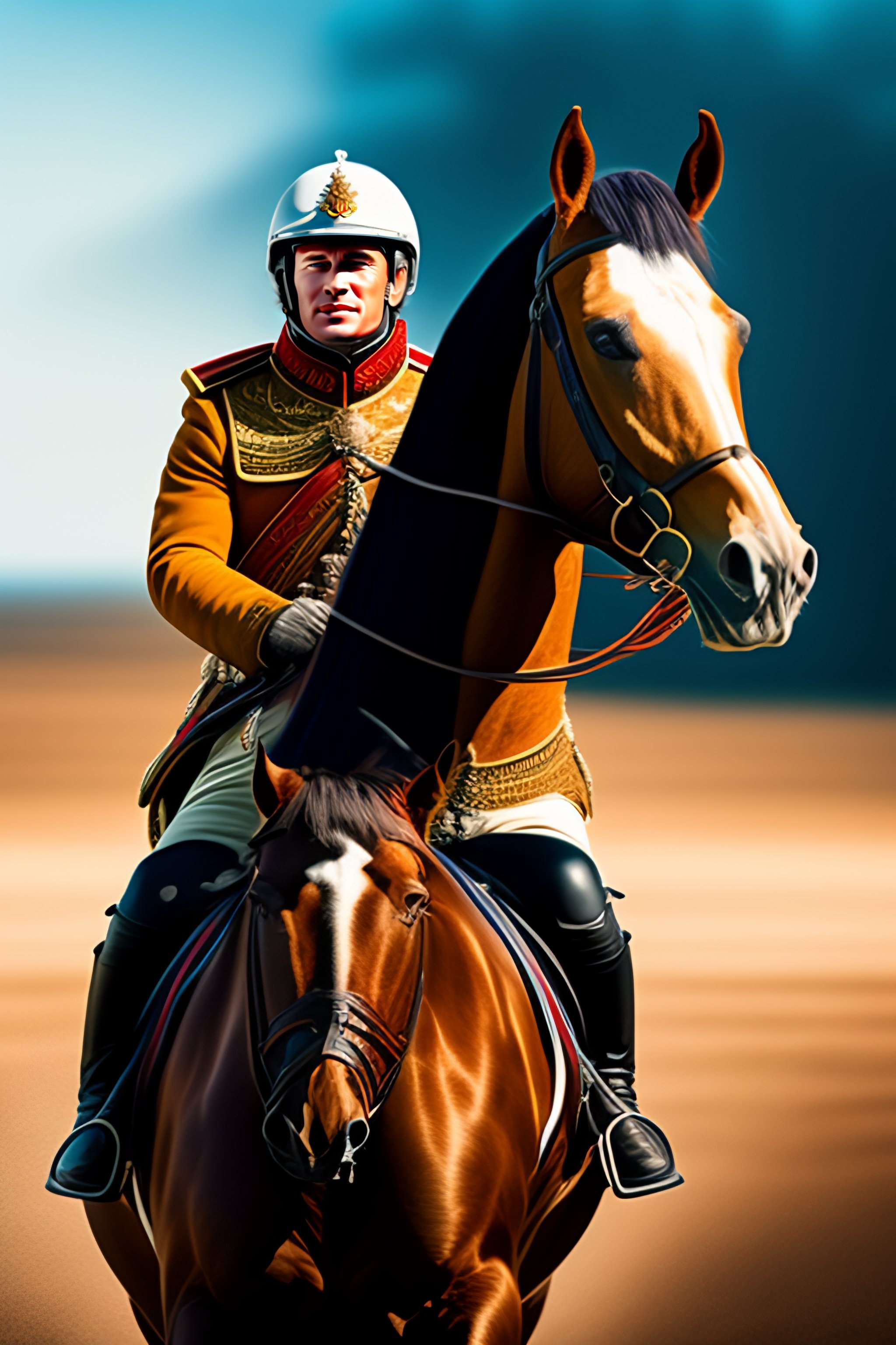 Putin Riding A Horse