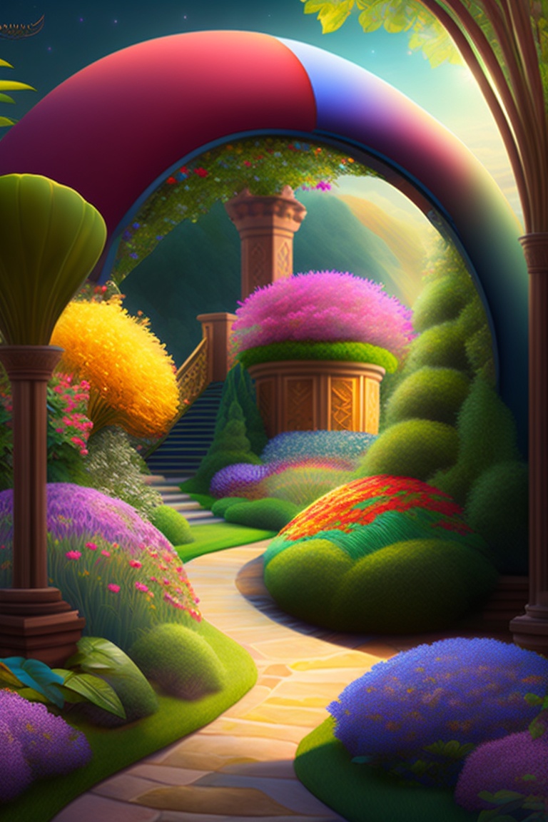 Lexica - "Magical Garden": A series of digital artwork representing a ...