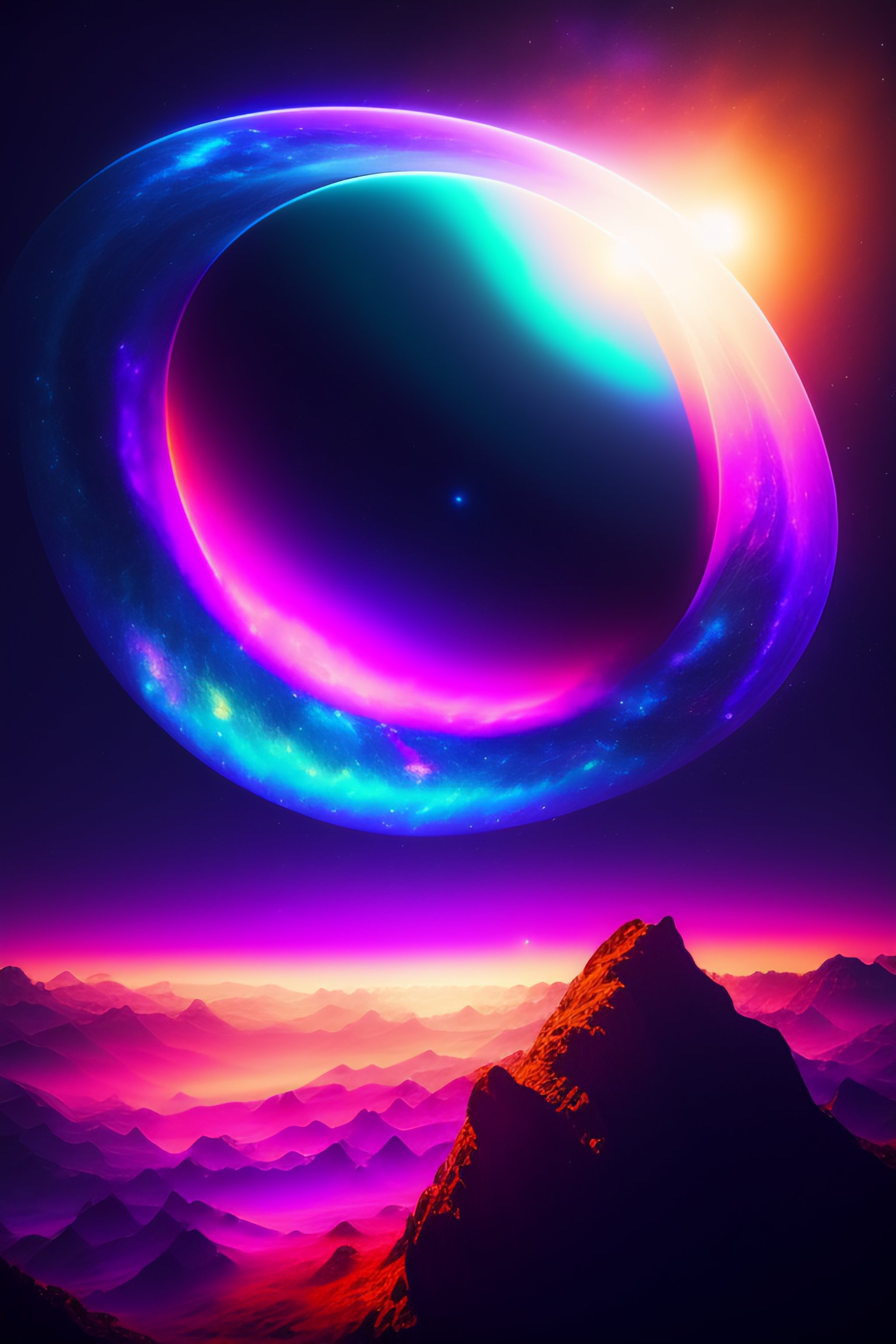 Lexica - Ultra realistic cinematic render of vibrant colorful planet ...