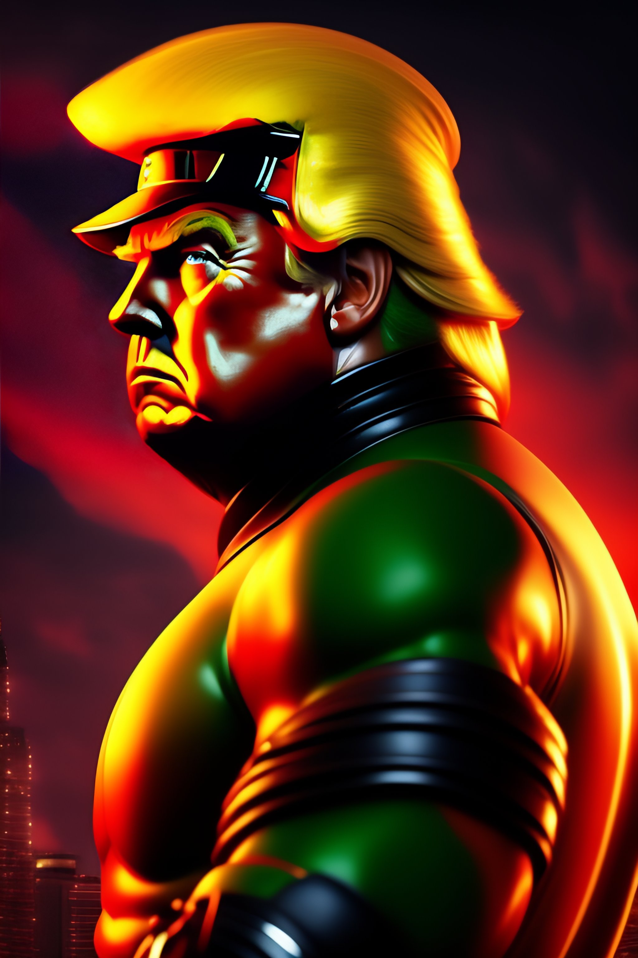 Lexica - Donald trump as a Ninja Turtle, Cartoon, highly detailed ...