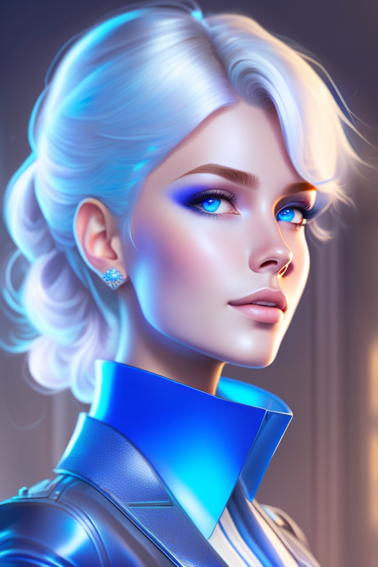 Lexica - Youthful appearance, with short, tousled blonde hair that ...