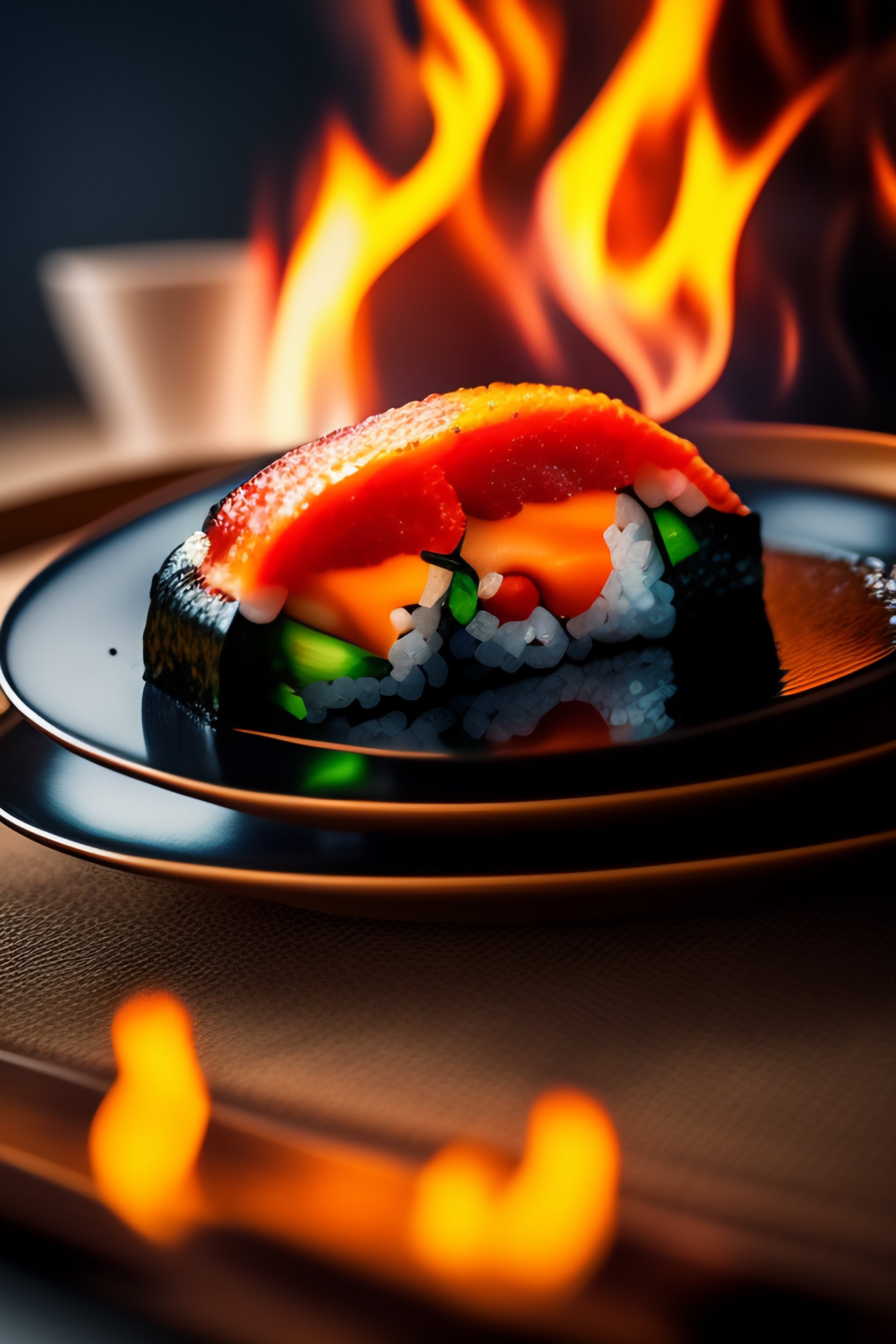 Lexica - Sushi on fire. california