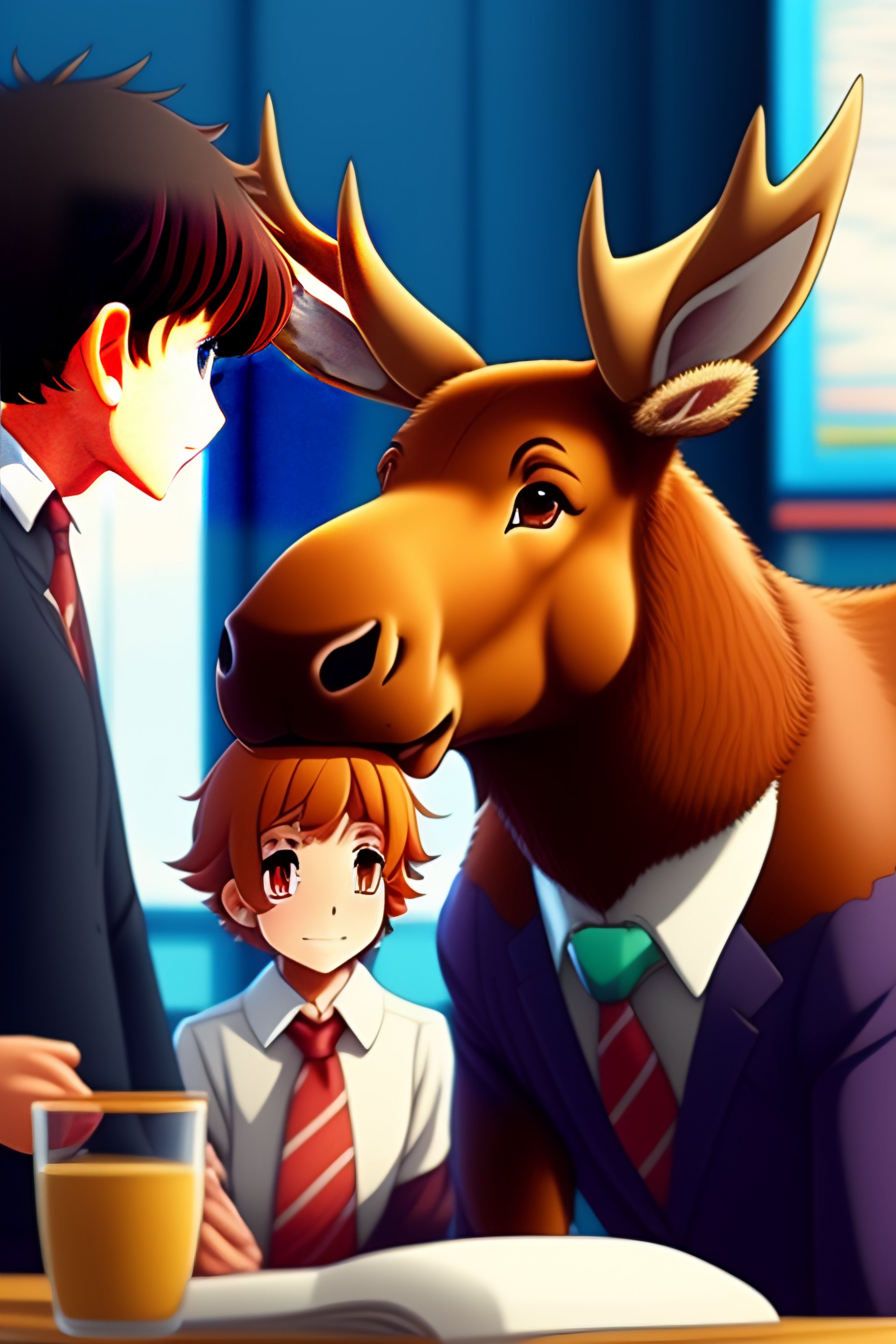 Lexica - Teacher who loves moose in classroom anime inconnu