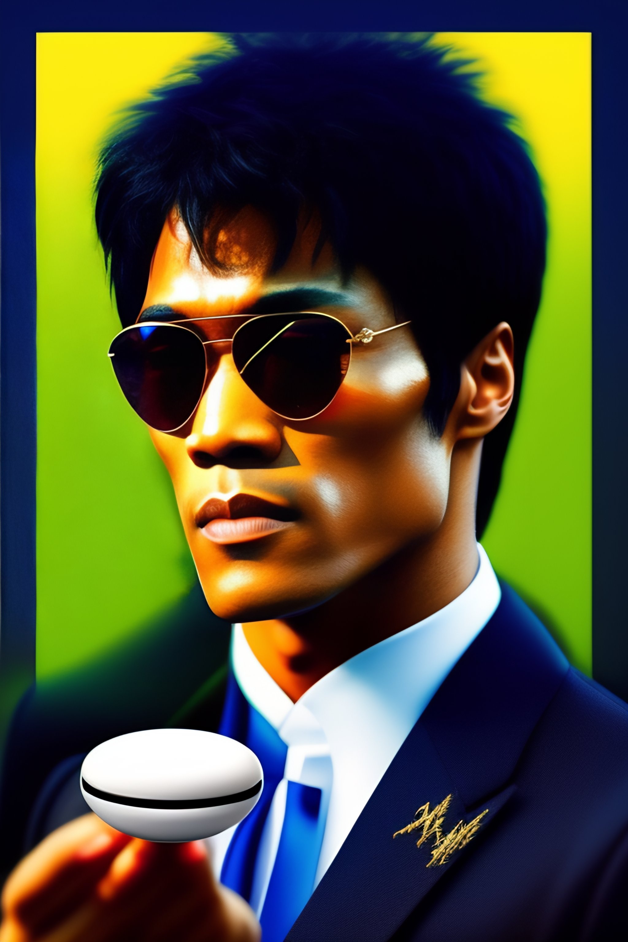 Lexica - Morpheus from the matrix but he's bruce lee, 8k, holding a ...