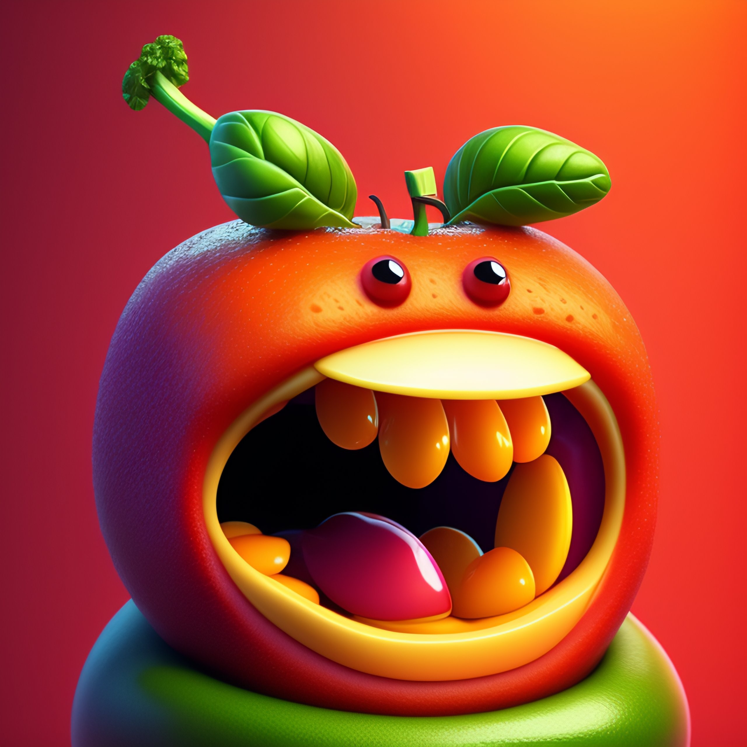 Lexica - (high quality 2d illustration), (closeup of carrot character ...