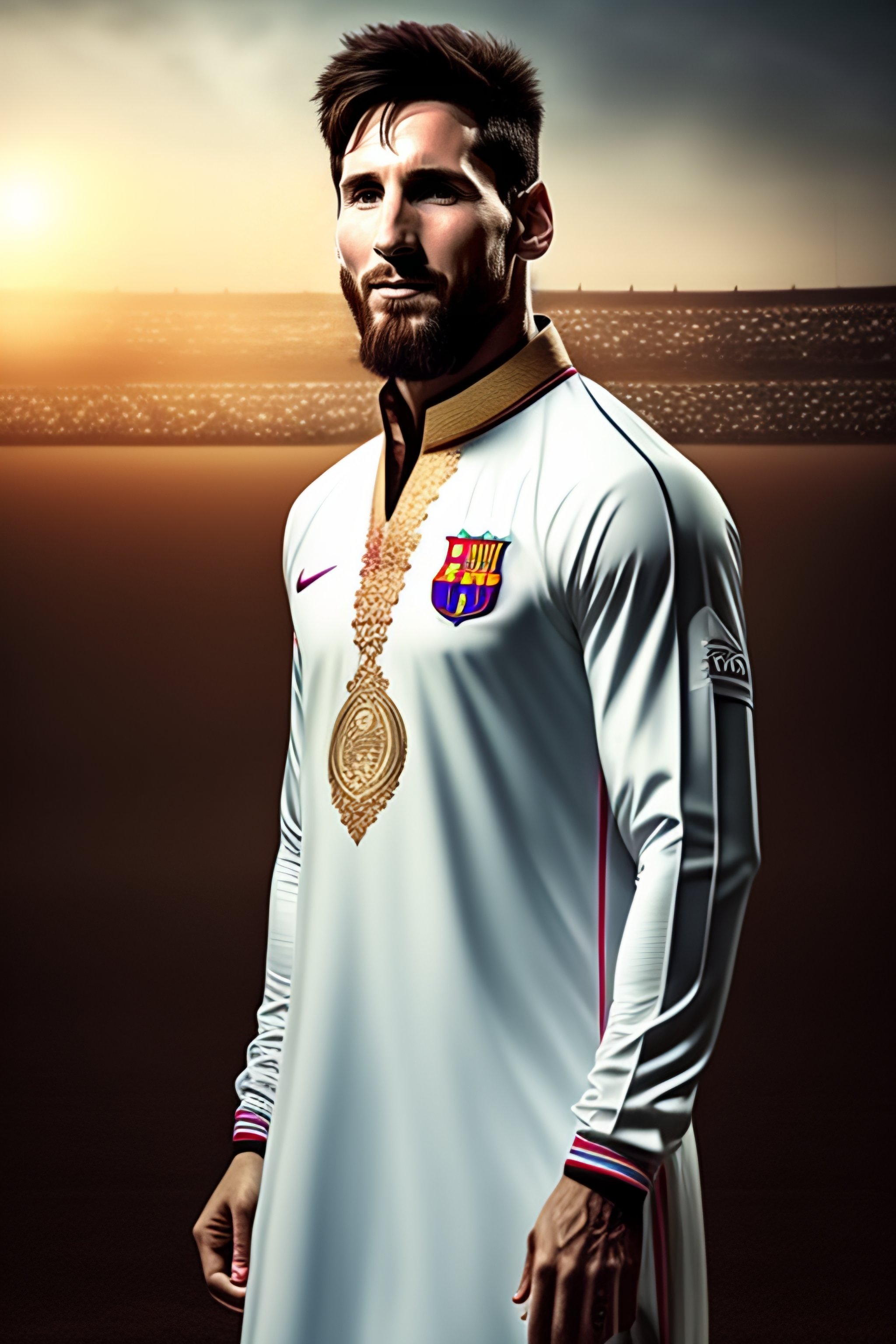 Lexica - Messi wearing shalwar kameez
