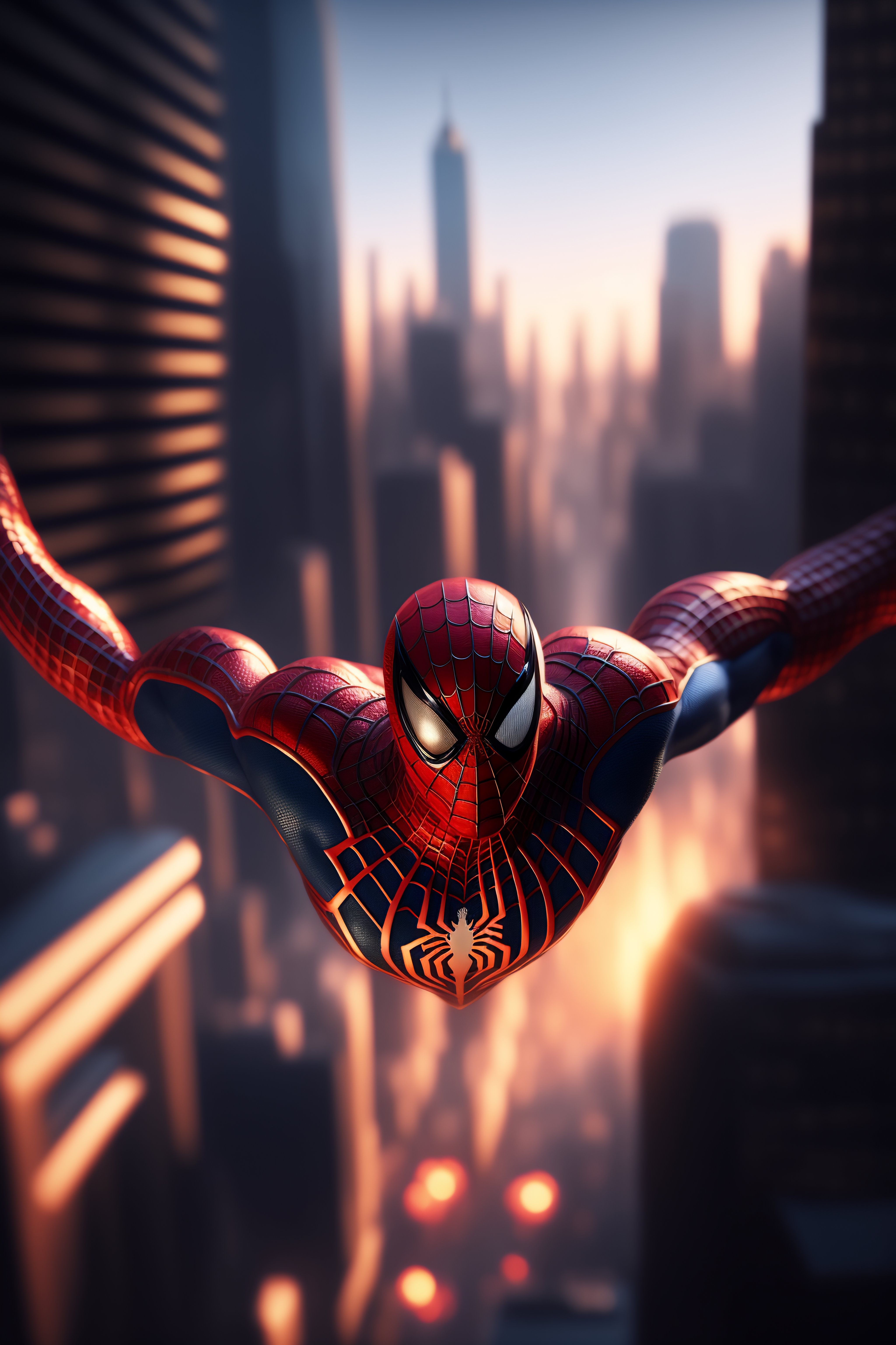 Lexica - Spiderman, carnage, venom, pov city, cinematic, wide angle ...