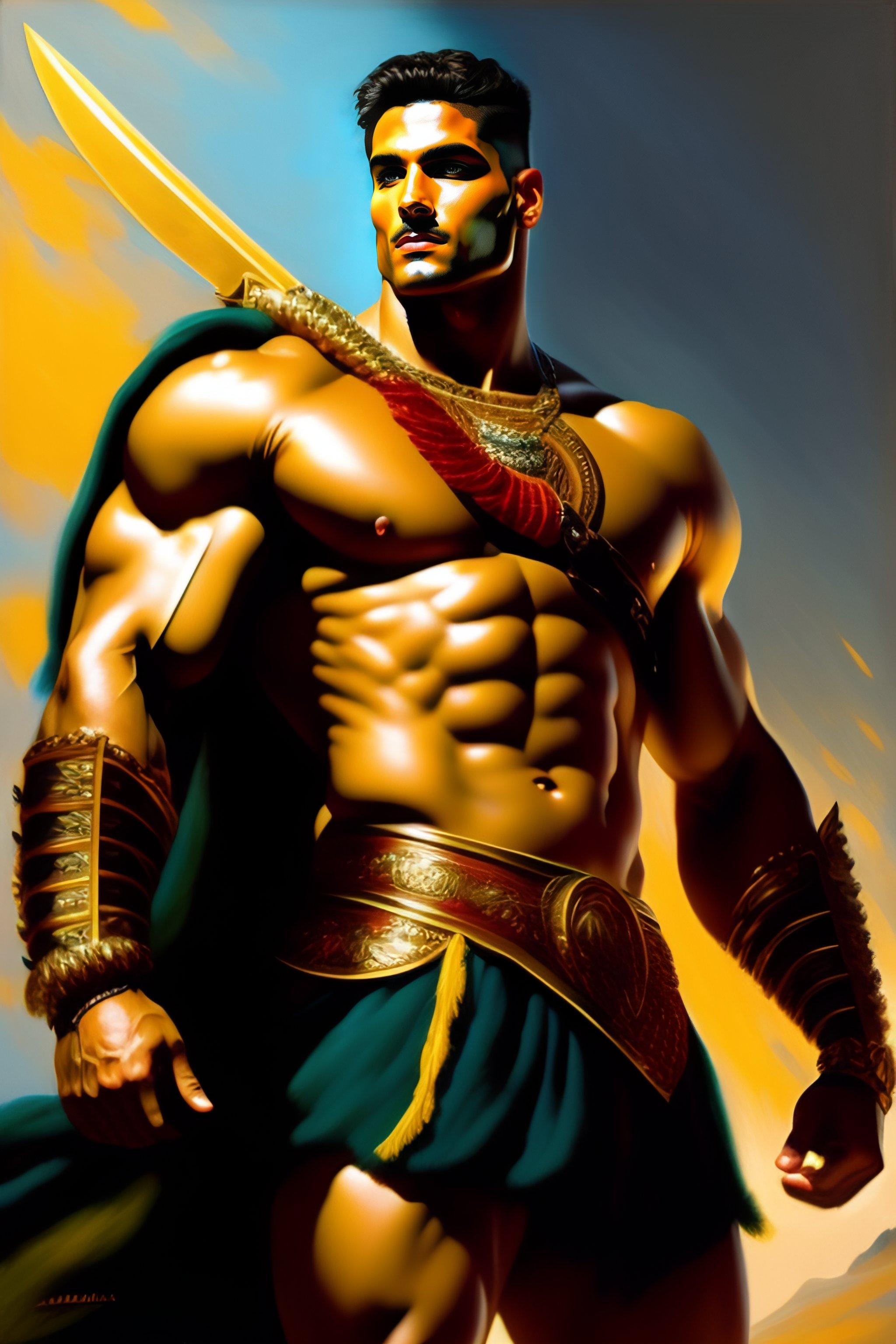 Lexica - Spartan shredded greek soldier muscular, floating pieces ...
