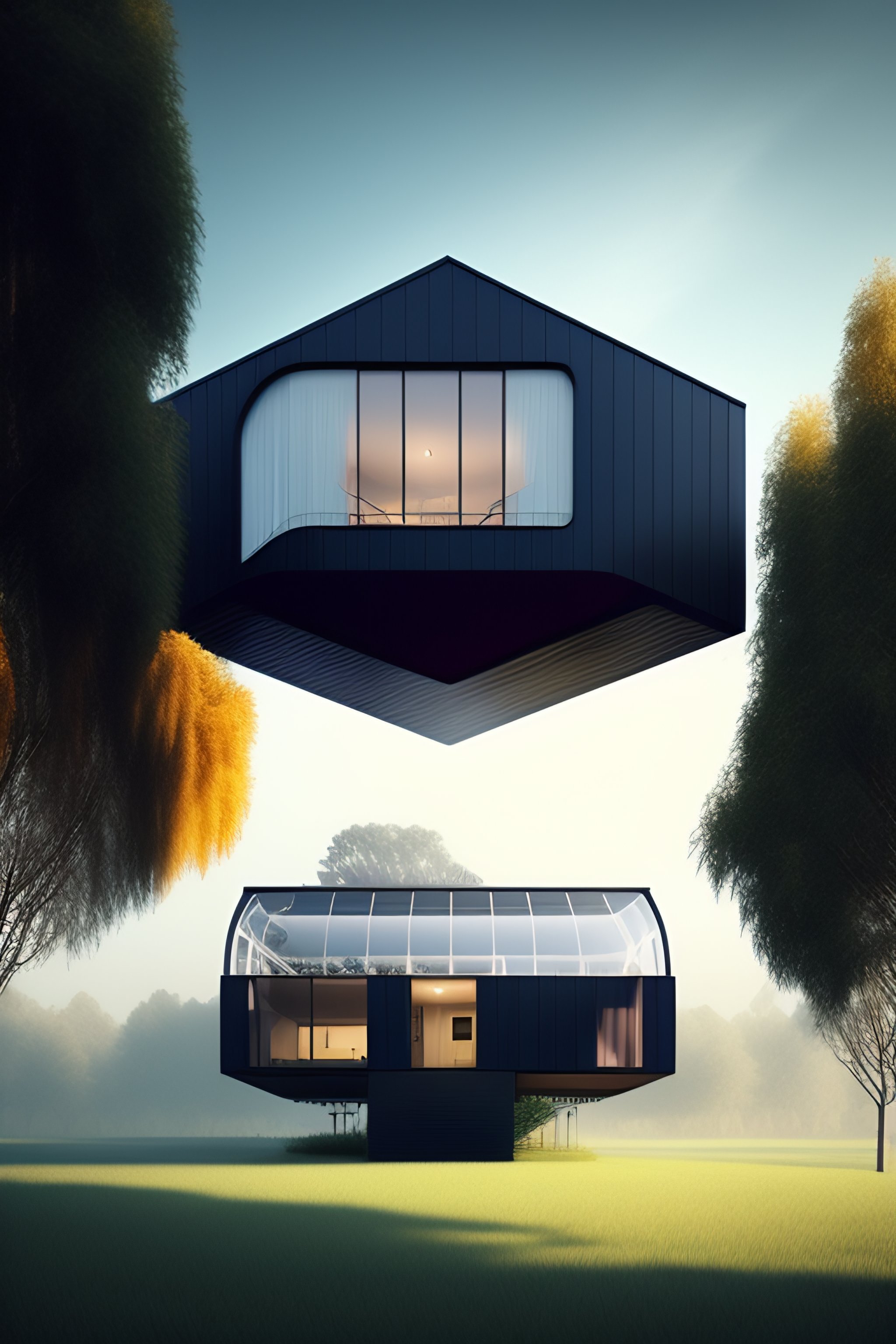 Lexica - House in the air above rainfall
