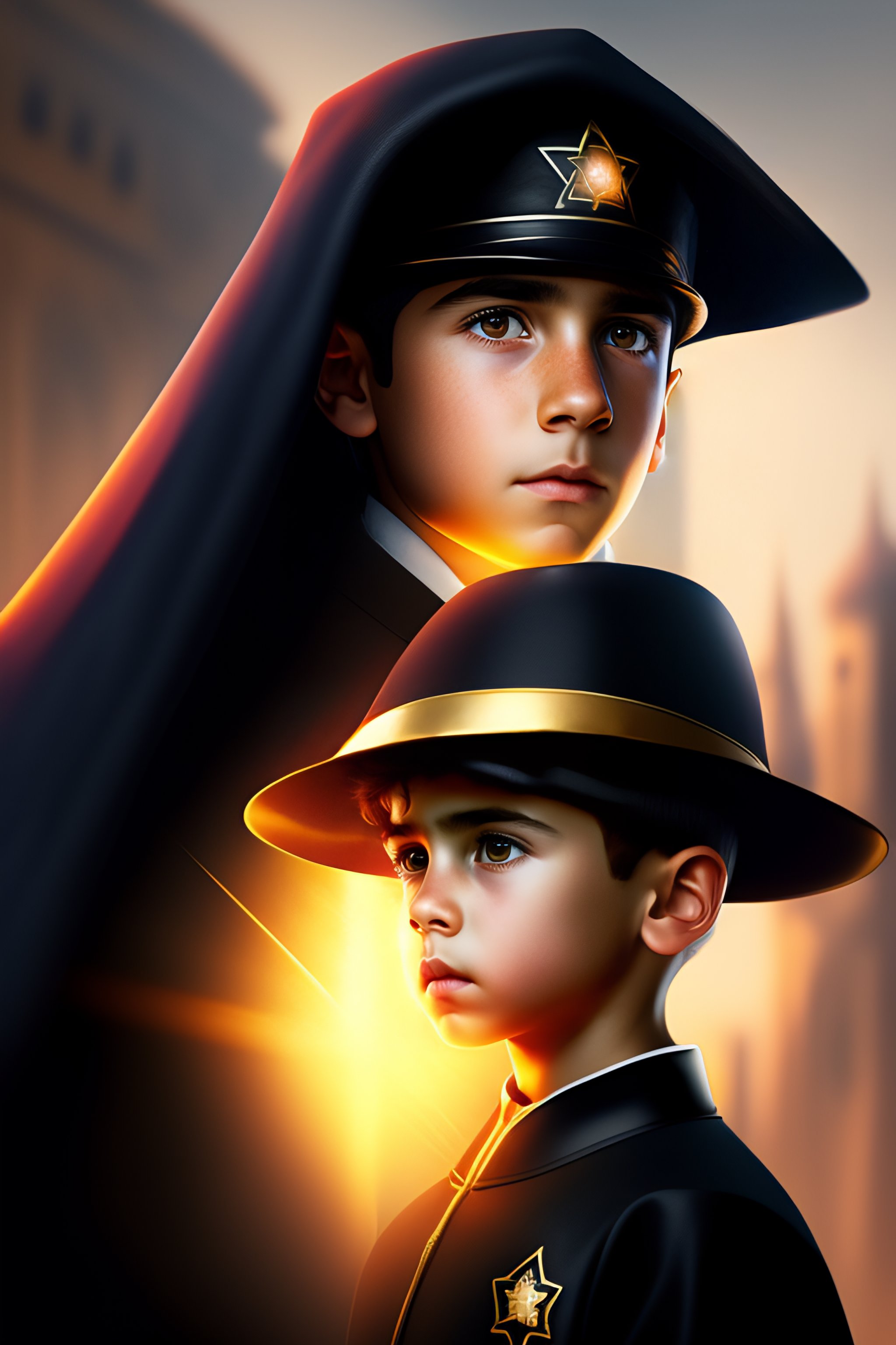 Lexica - An Israeli Jewish boy, ultra-Orthodox, superhero, wearing a ...