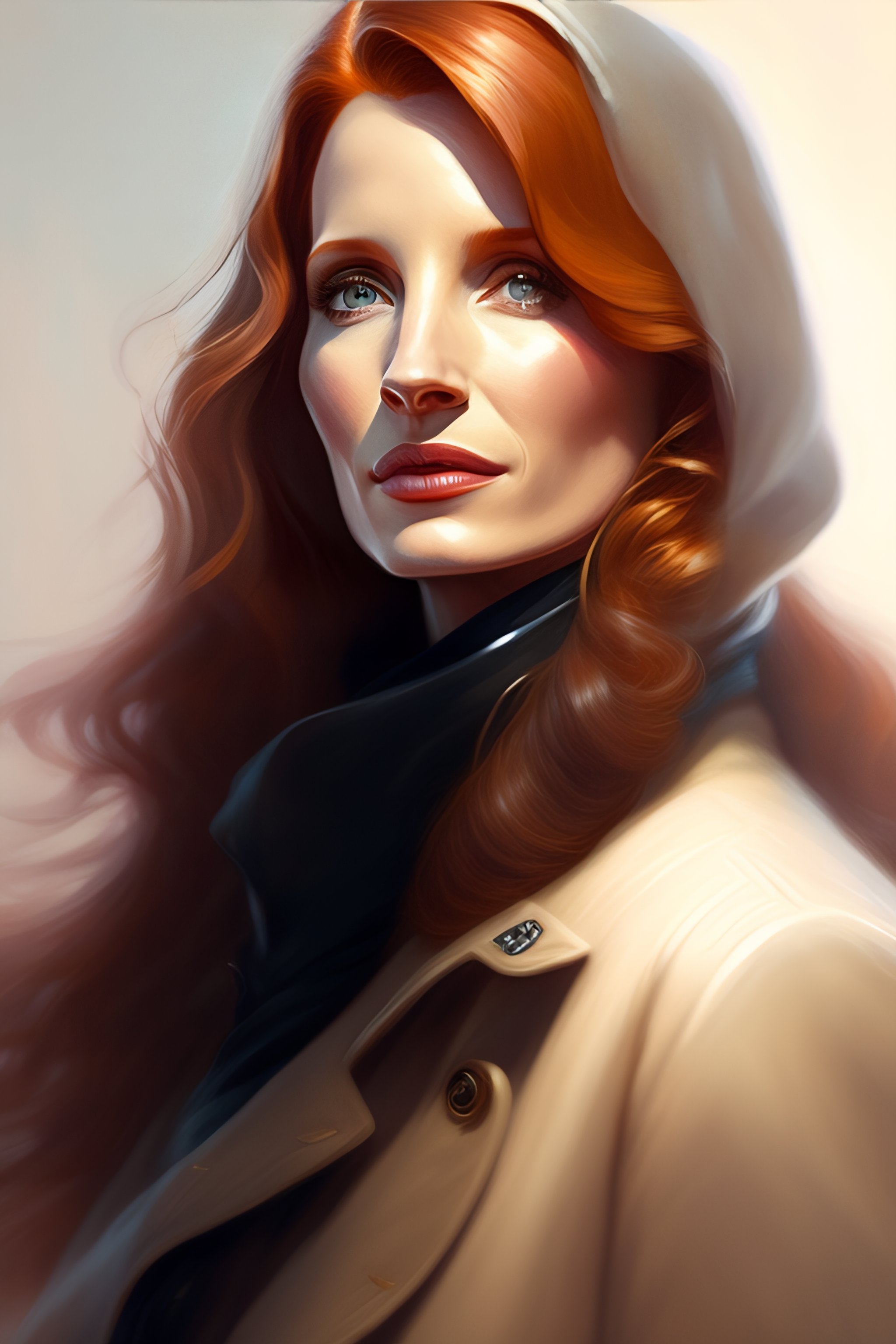 Lexica - Portrait Jessica Chastain as Sherlock Holmes, highly detailed ...