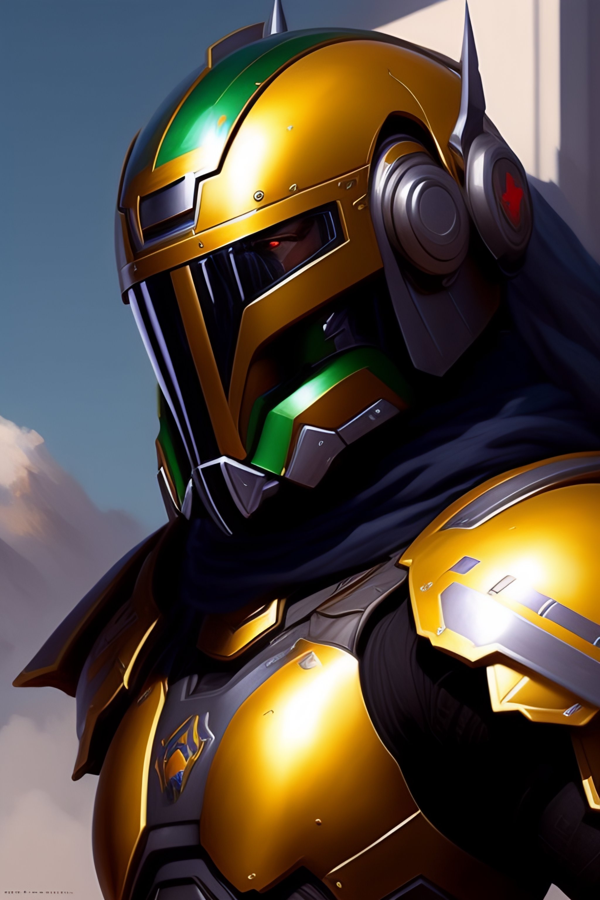 Lexica - Greg manchess portrait painting of armored bobba fett as ...