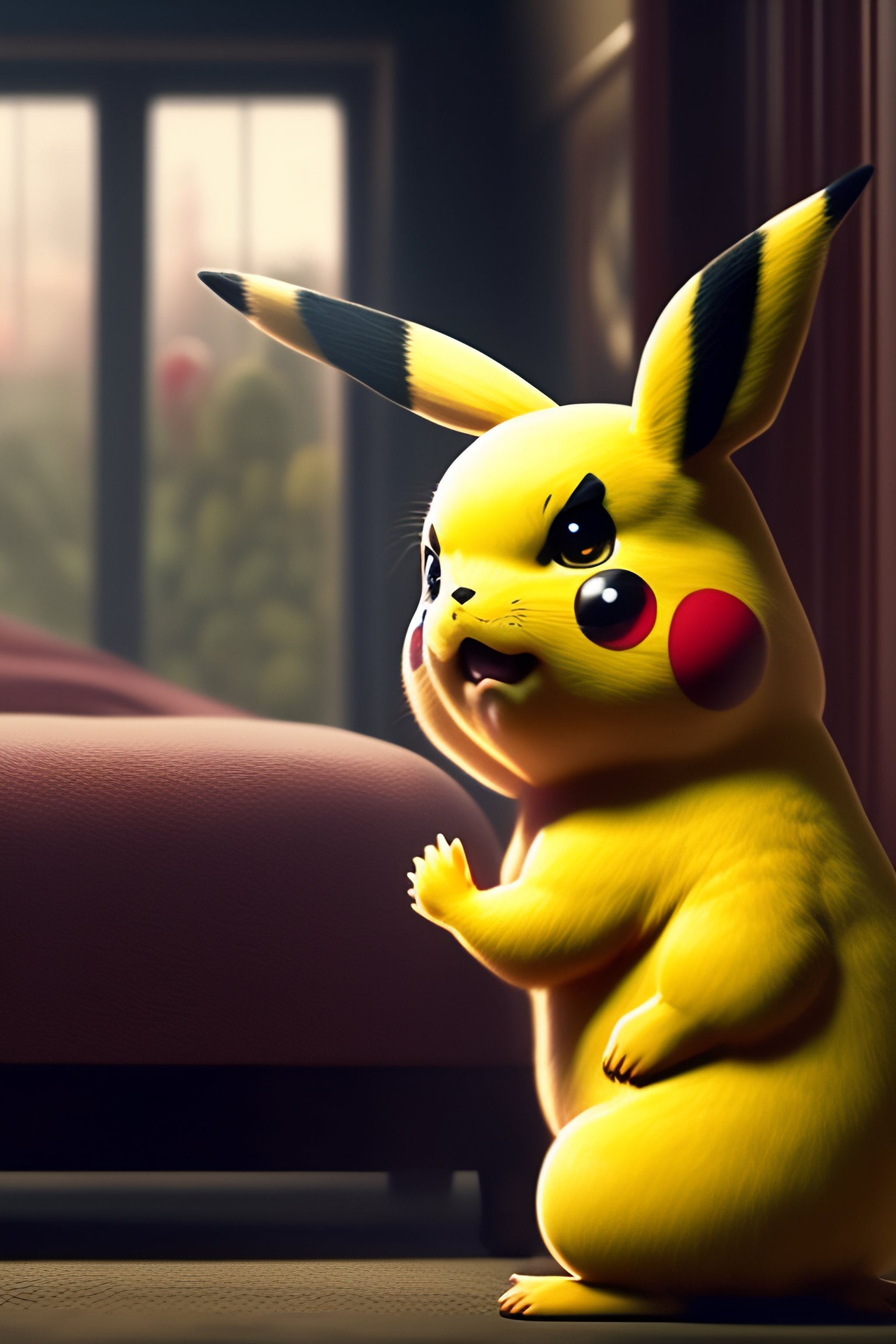 Lexica - Pikachu in the movie Psycho