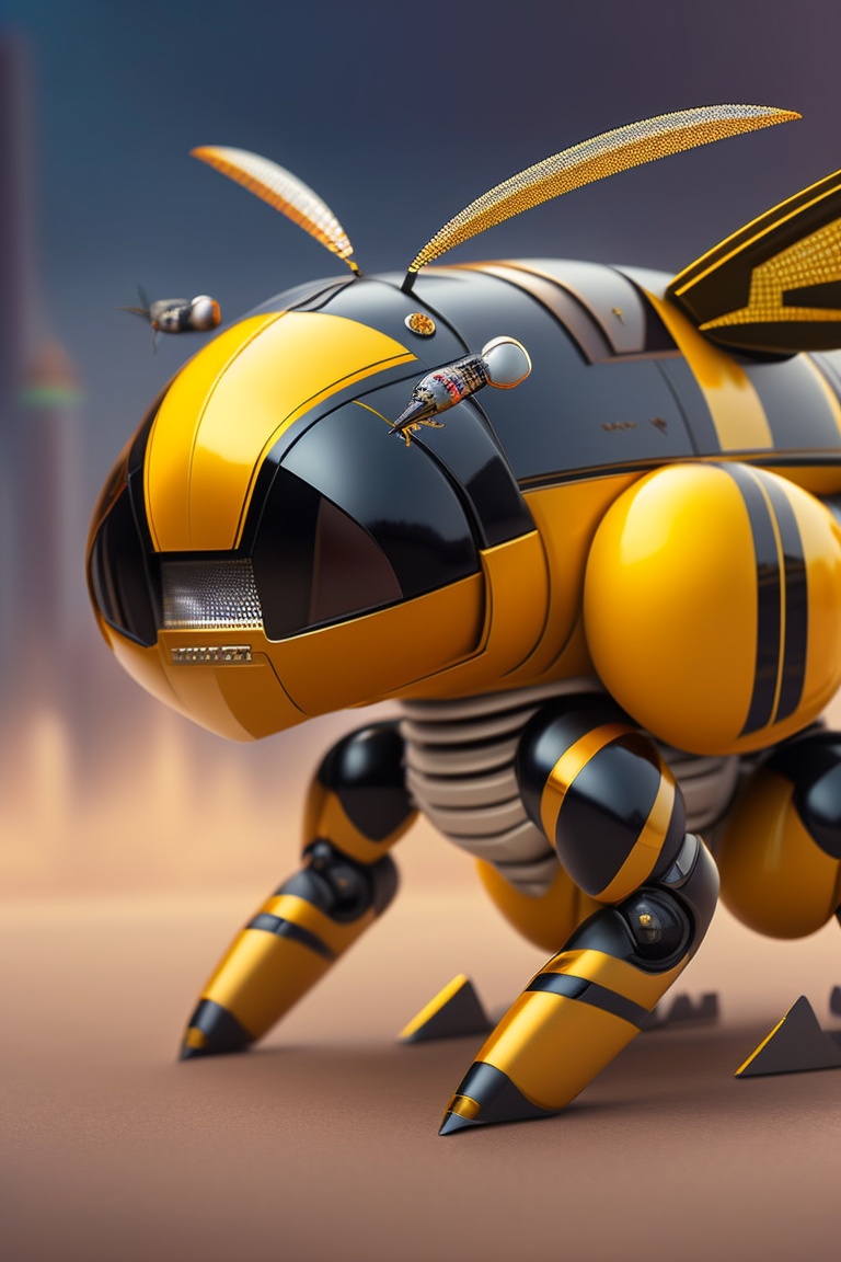 Lexica - Bumble bee from transformer, the Bad, The Ugly movie poster, no text, sharp details ...