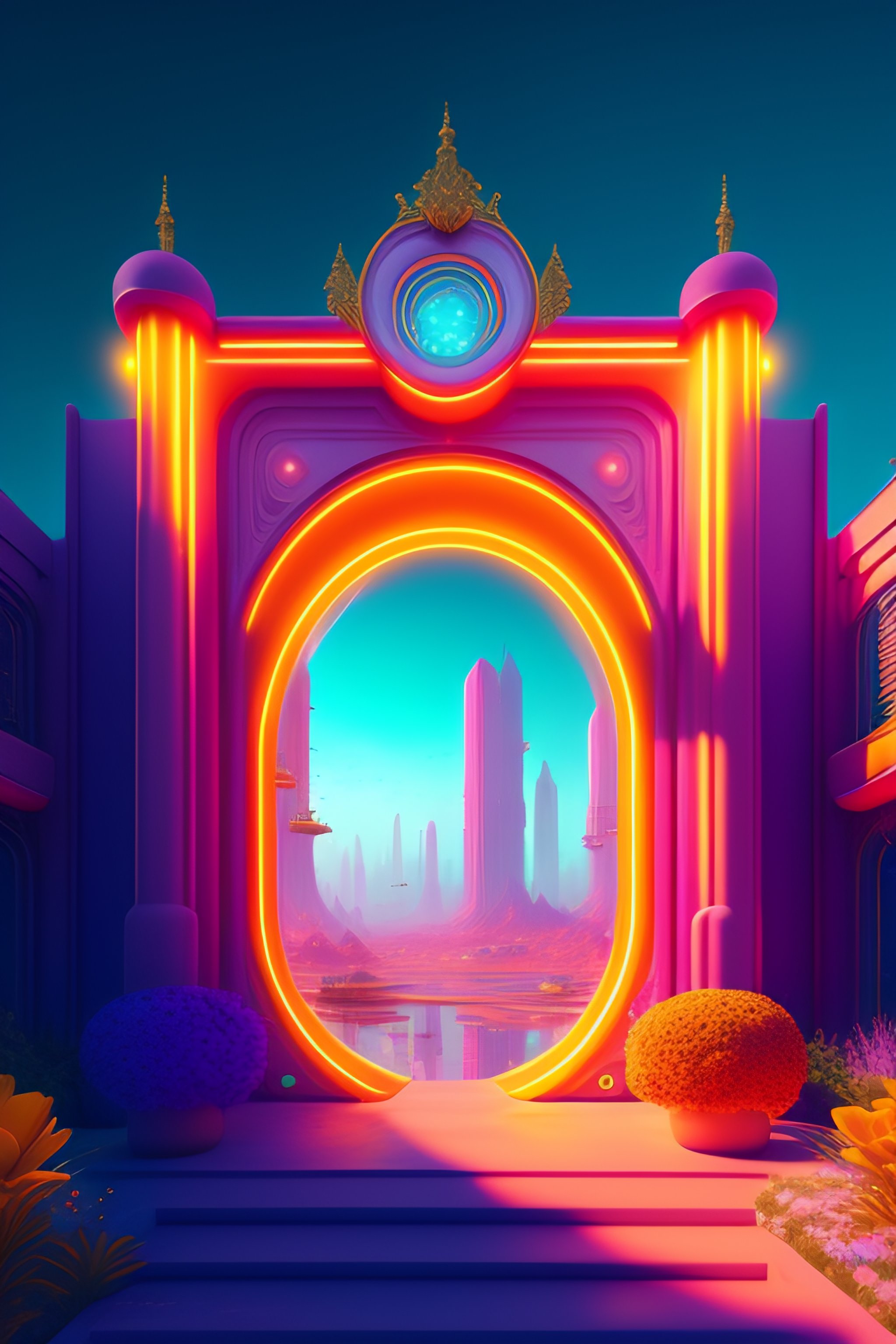 Lexica - An 8k resolution matte painting of a ghetto in futuristic ...