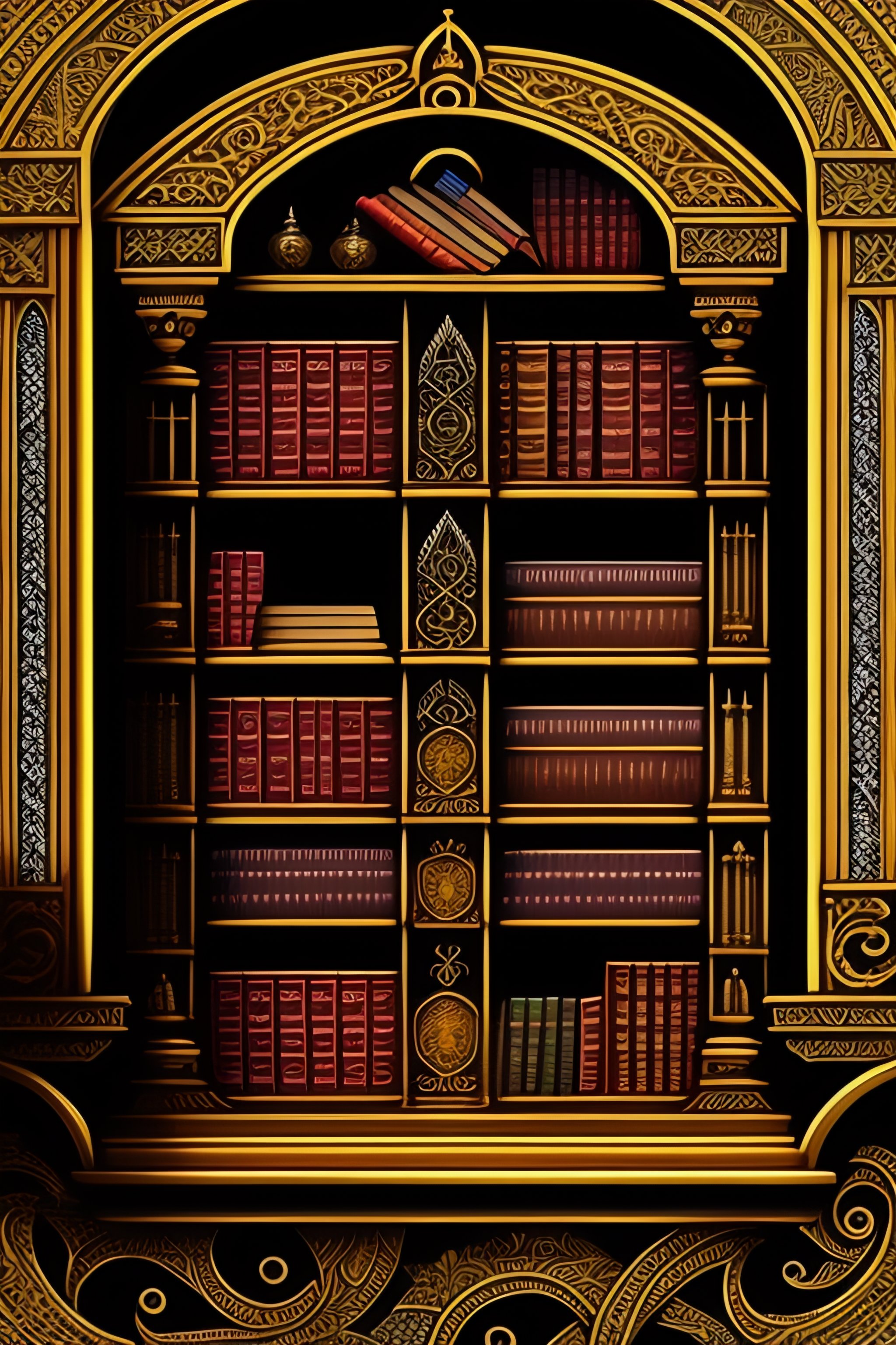 Lexica - Ancient wizards library, high details, intricately detailed ...