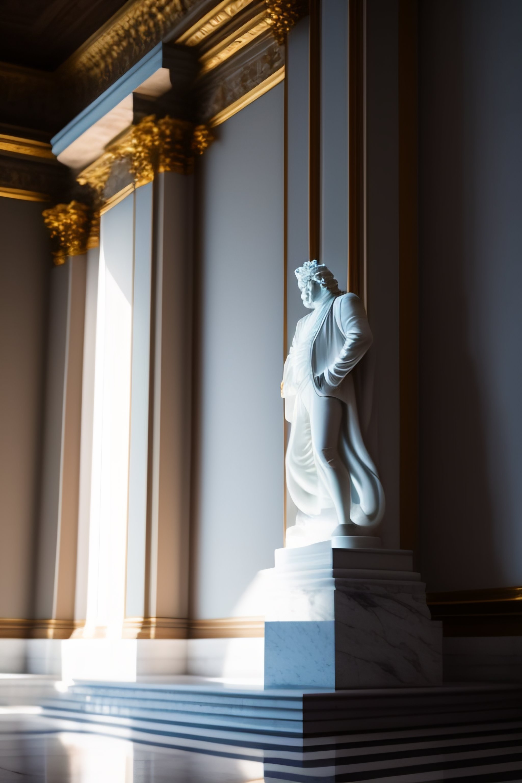 Lexica - Photo of a marble statue of Rick Sanchez from Rick and Morty ...