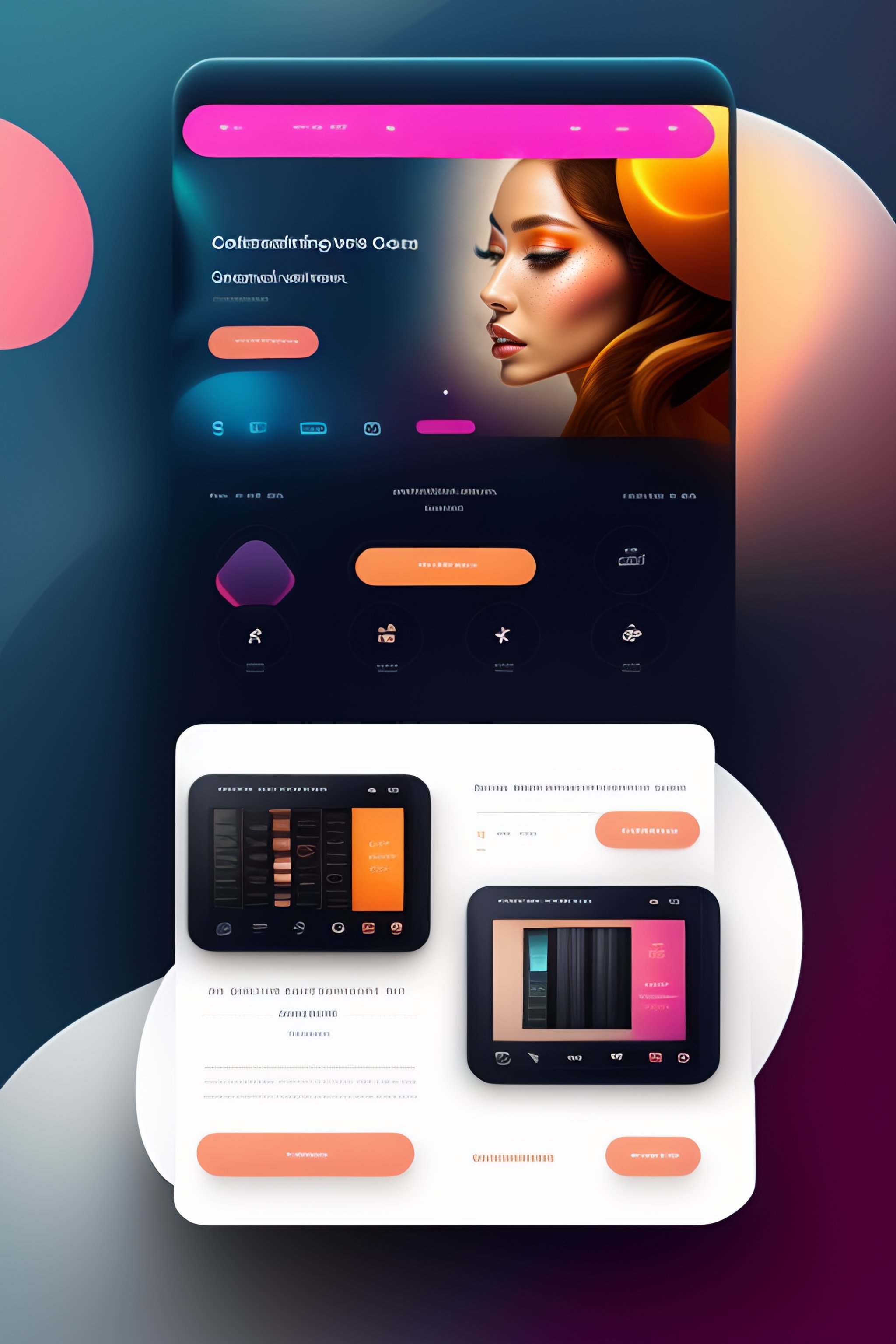 Lexica - User interface of a platform that helps to create cosmetics