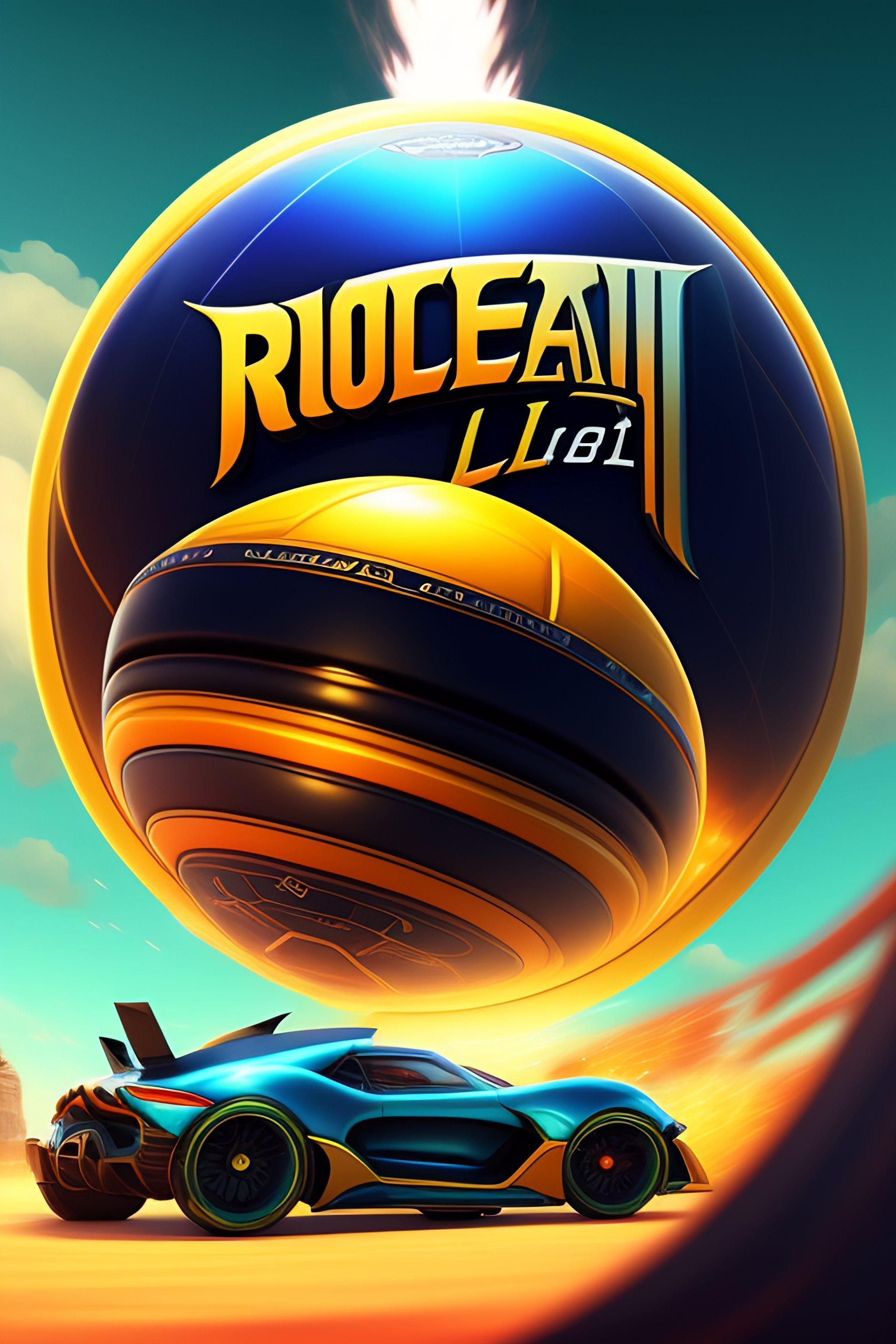 Lexica - Rocket League logo version One Piece with Luxty written in the middle