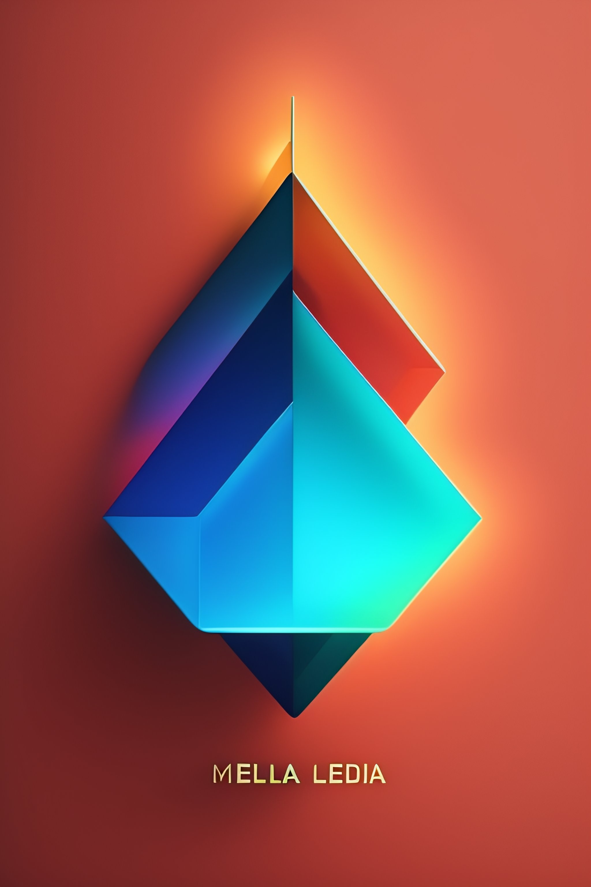 Lexica - Make logo with the name MELDA 74, with color blue and tes ...