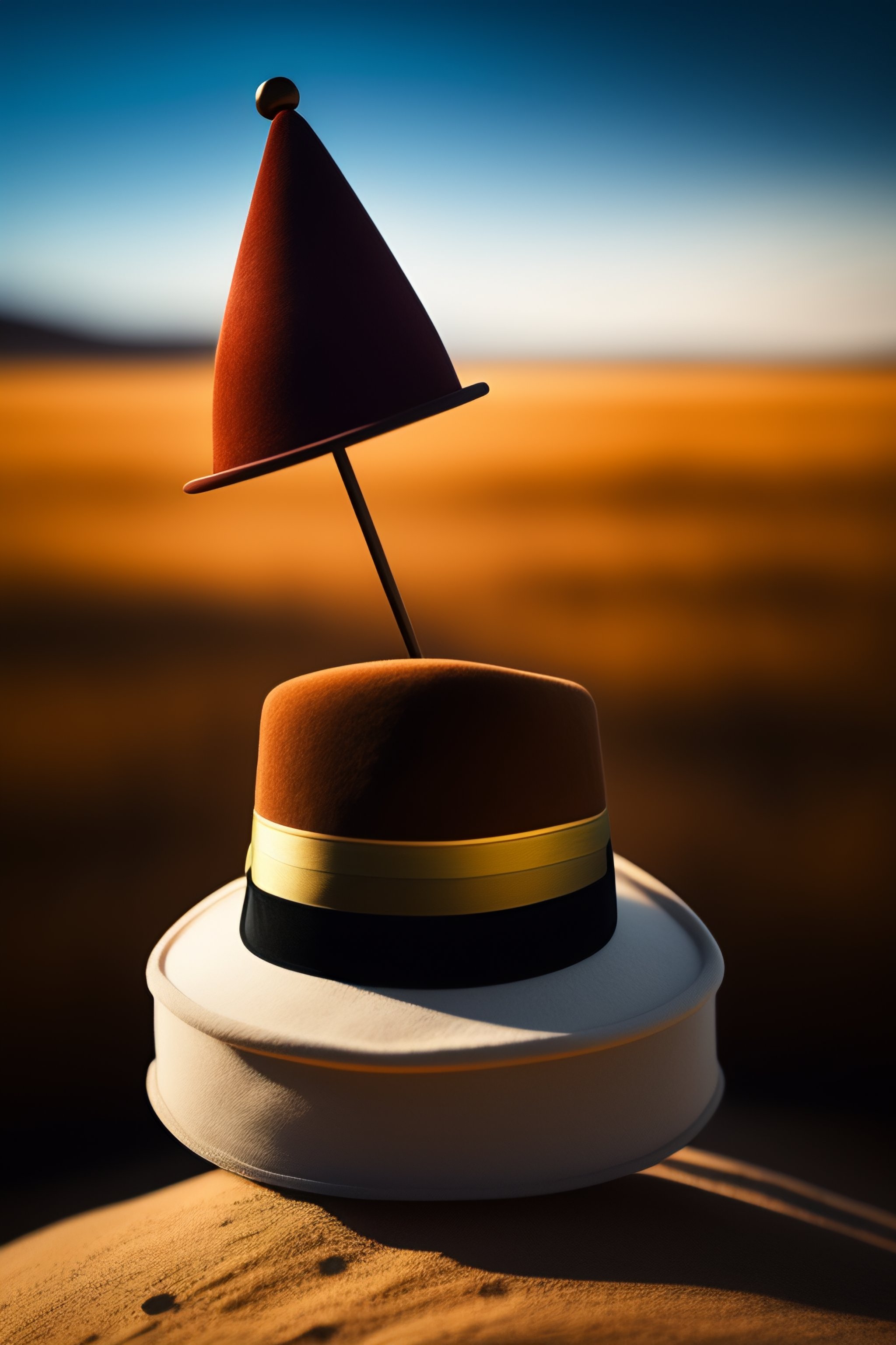 Lexica - A magician's hat standing on its top