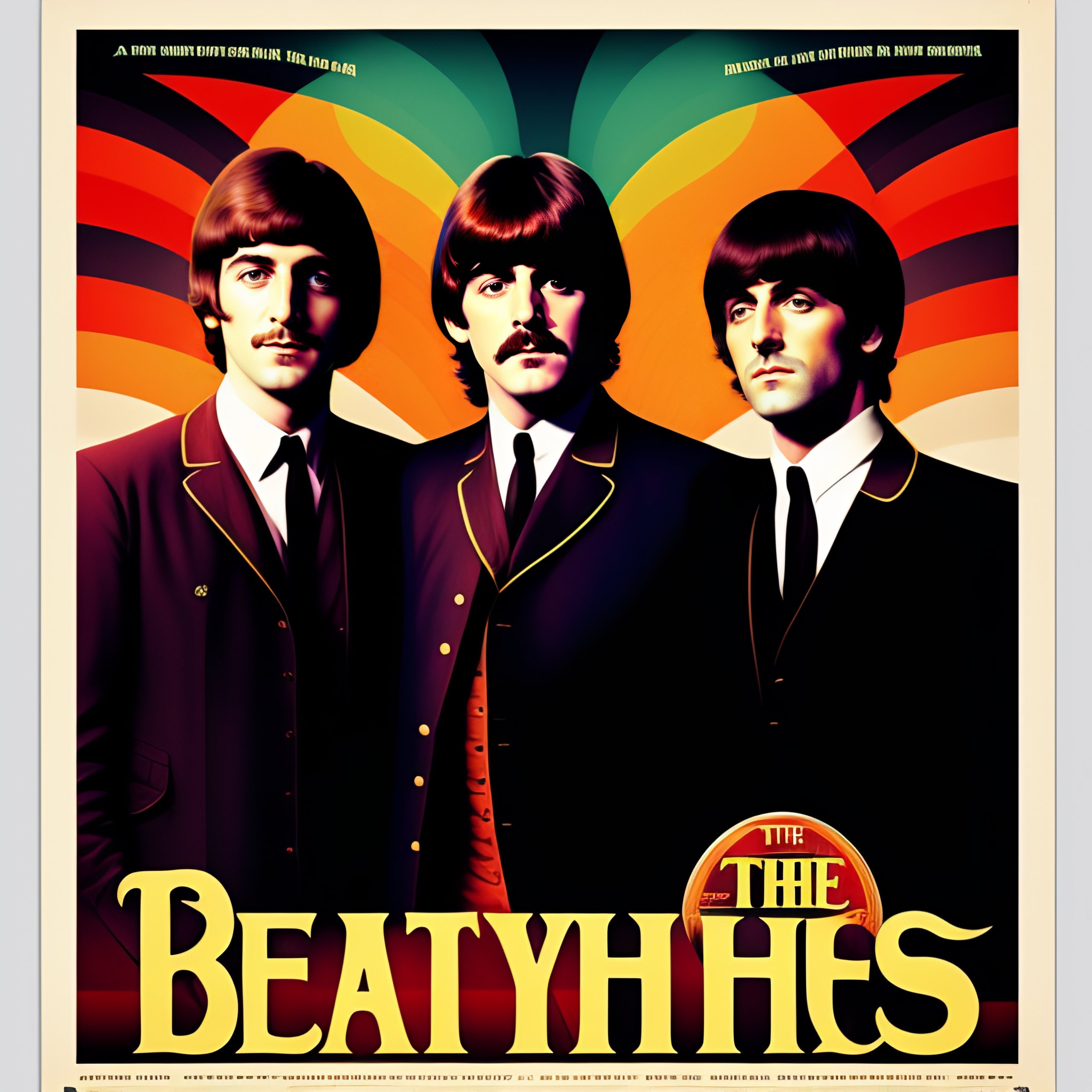 Lexica - The beatles retro poster