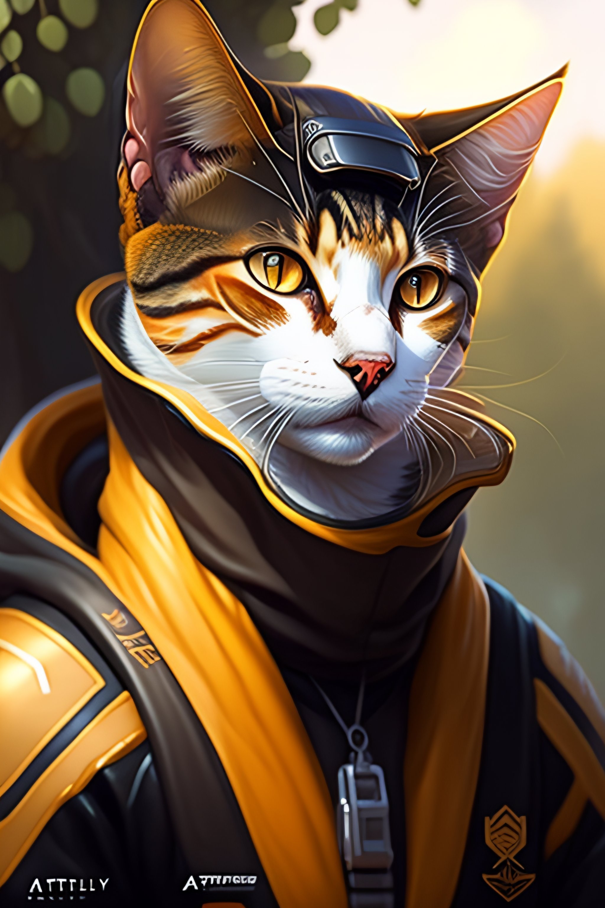 Lexica - A Tabby Cat in Apex Legends style, highly detailed, digital ...