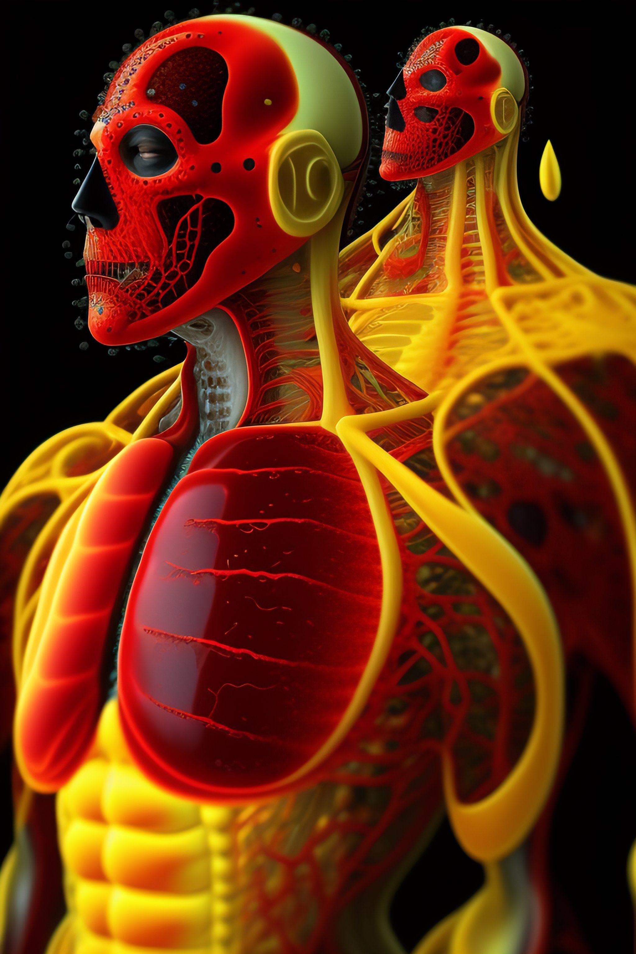 Lexica - Realistic nauseating pustules death tissue bloody fluid ...