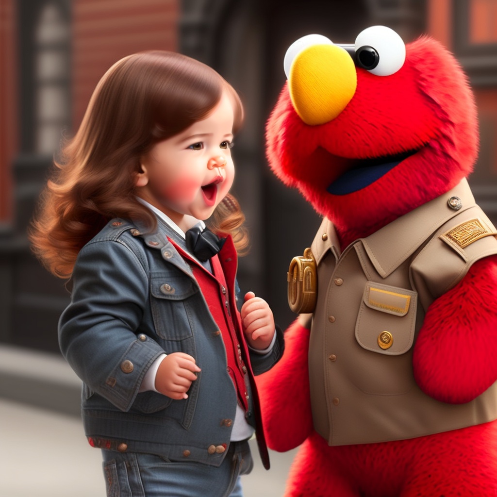 Lexica - Make Elmo have a gun