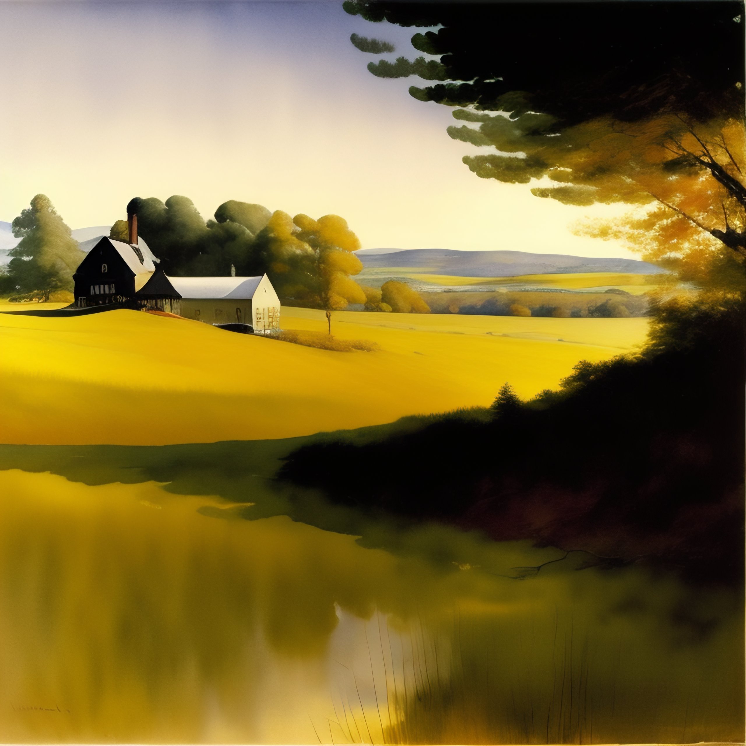 Lexica - Detailed Watercolor, beautiful tertiary colors, color theory ...