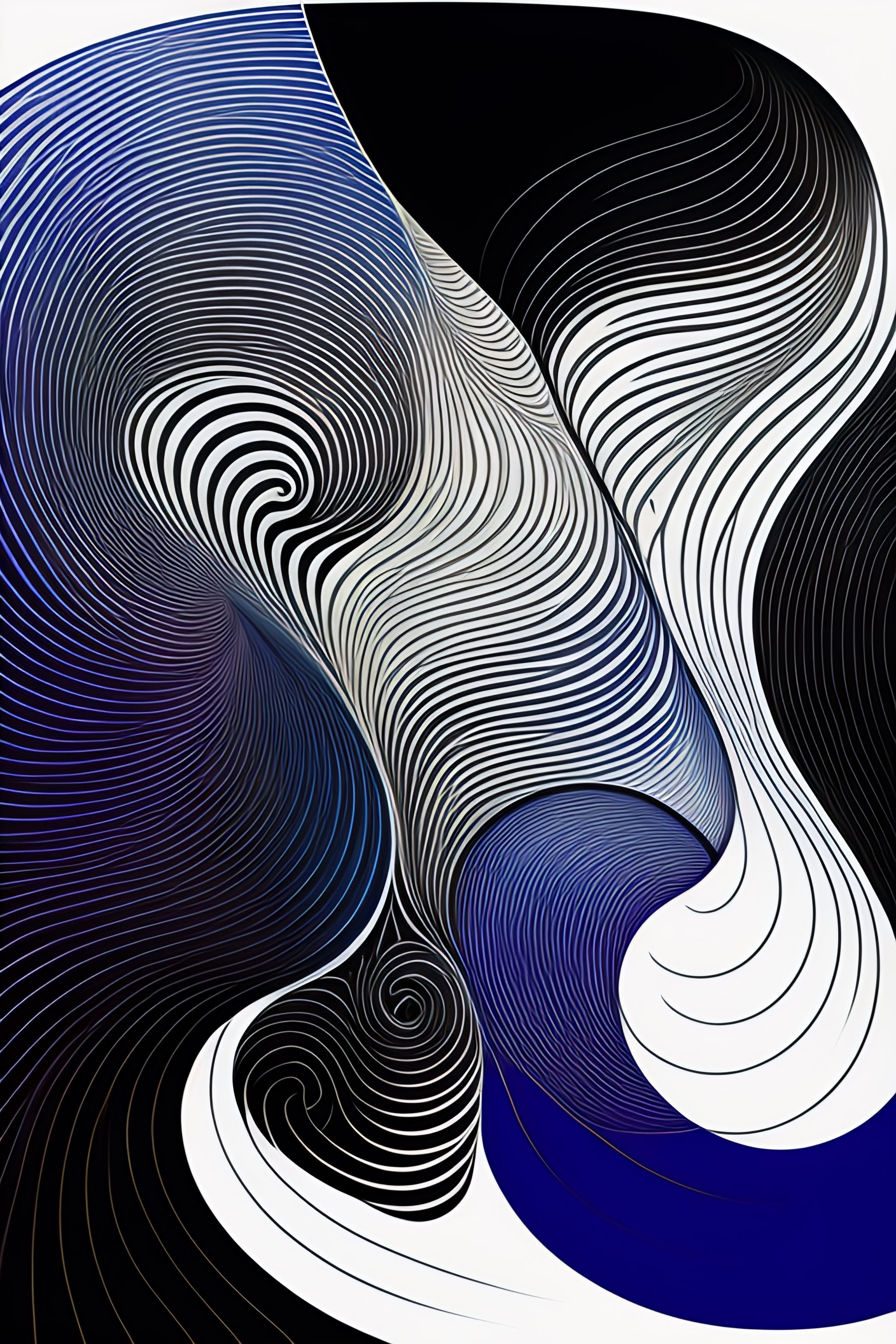 Lexica - Mystic humanism, abstract, line drawing