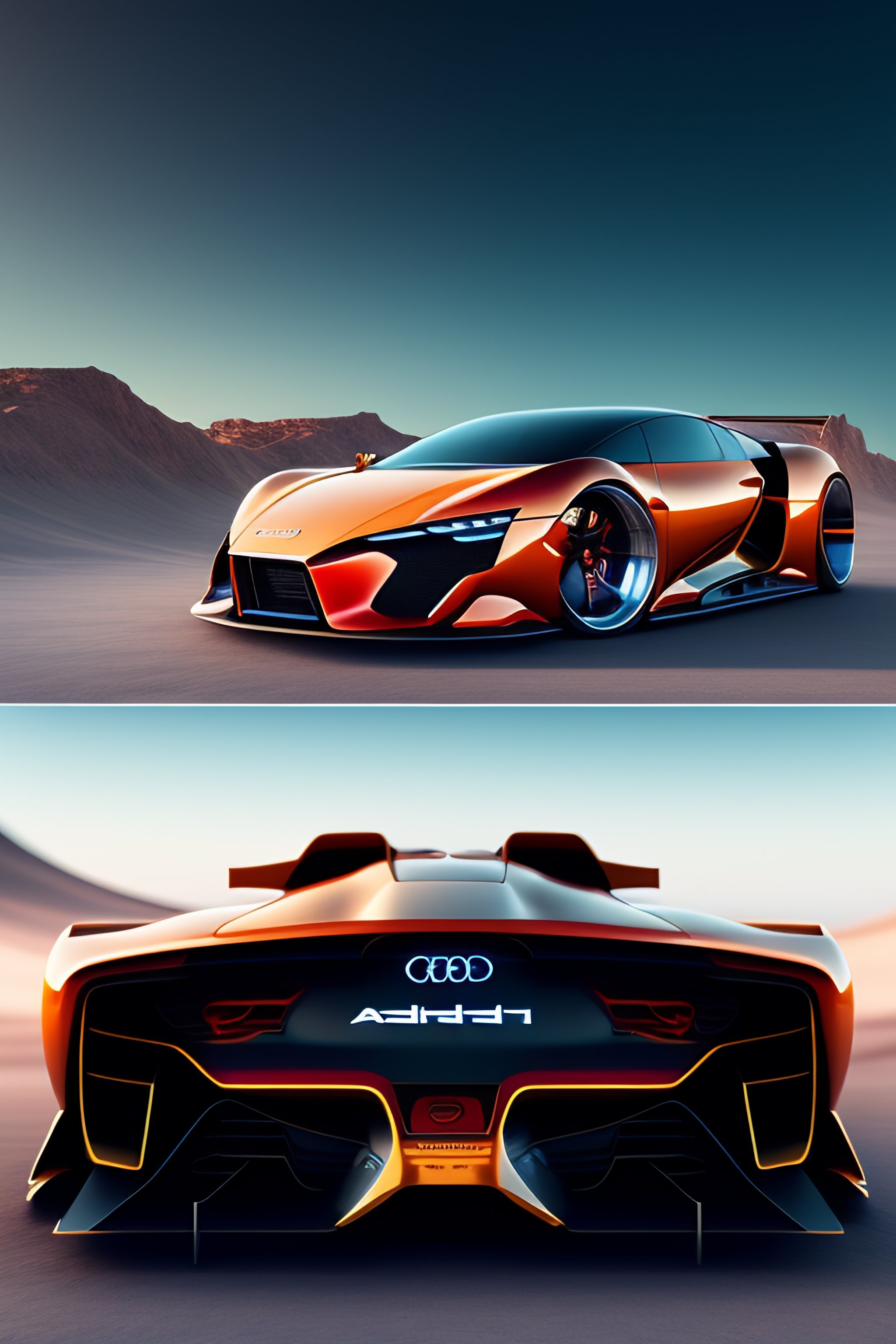 Lexica - Hi performance and aerodinamic car, audi style, render digital ...