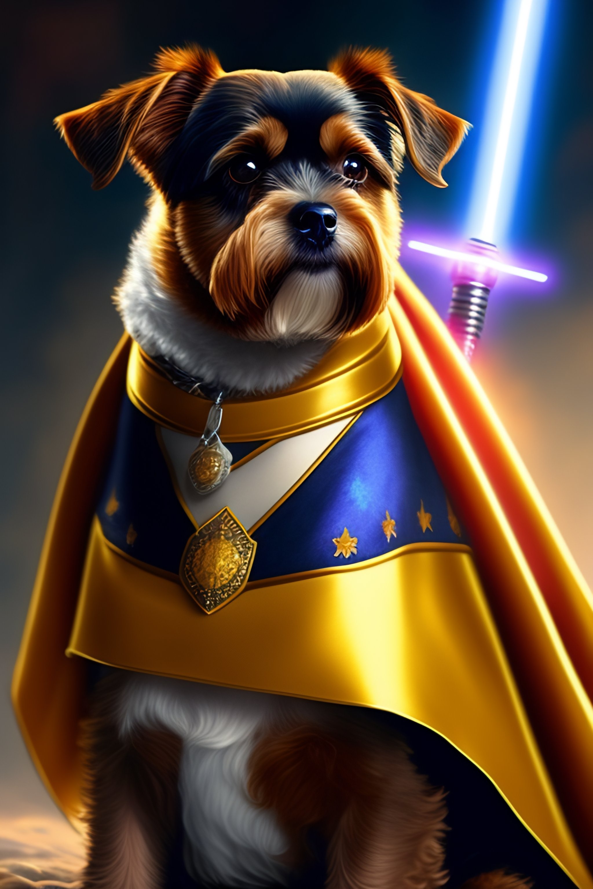 Lexica - Star Wars scene artificial intelligence ((border Terrier)) dog ...