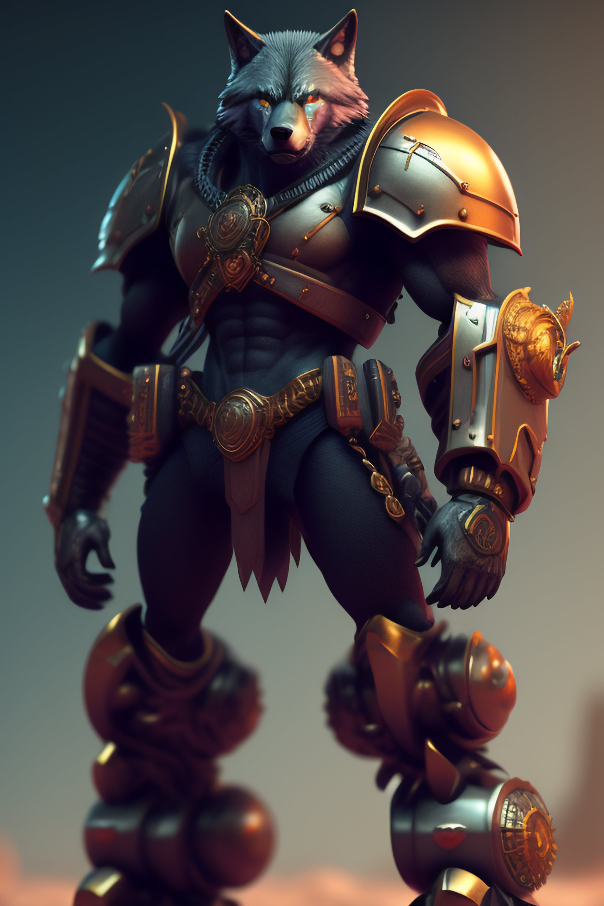 Lexica - Wolfman, full body cinematic style digital art render with ...