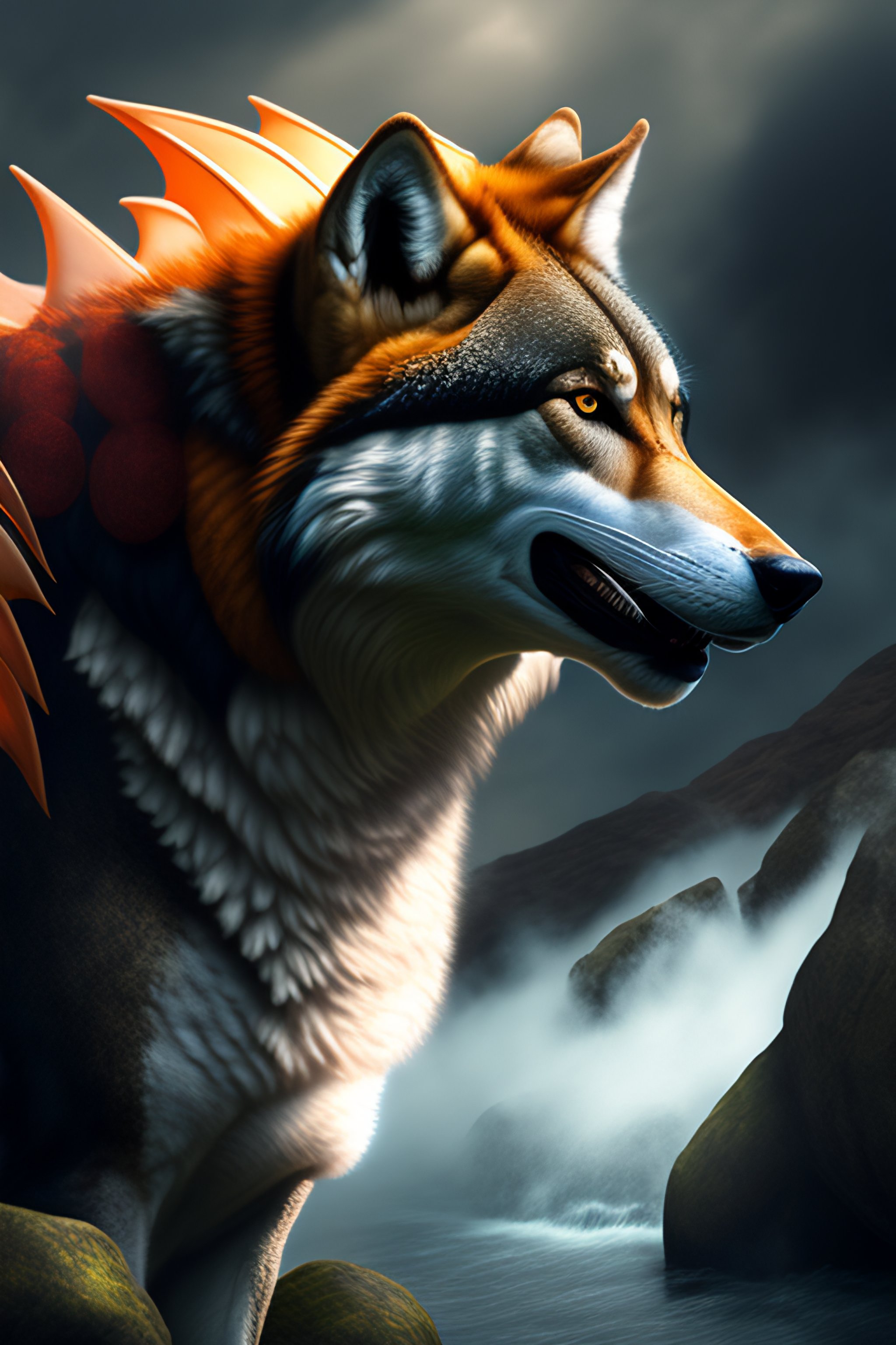 Lexica - Dragon as wolf