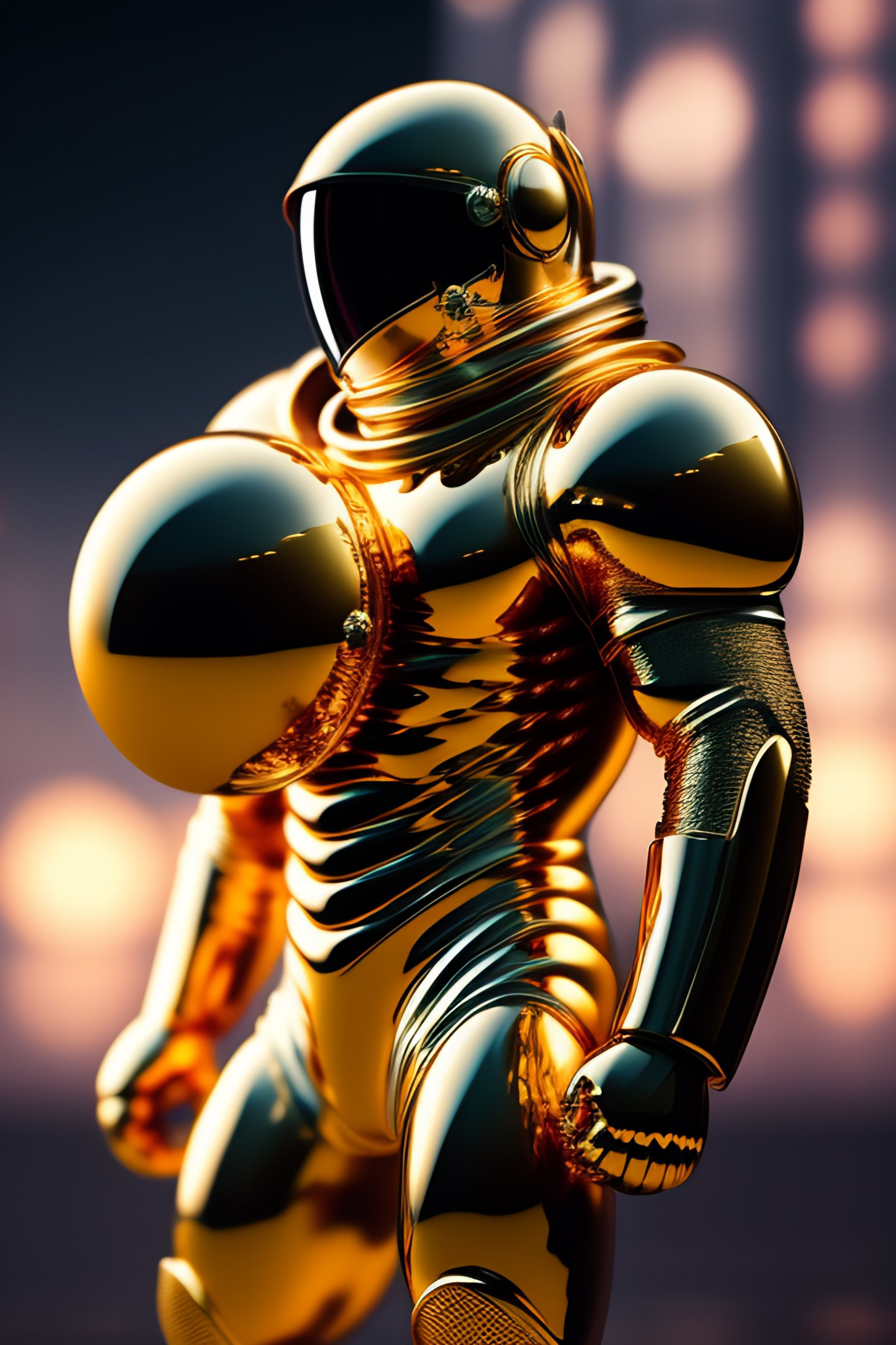 Astronauts Gold Helmets