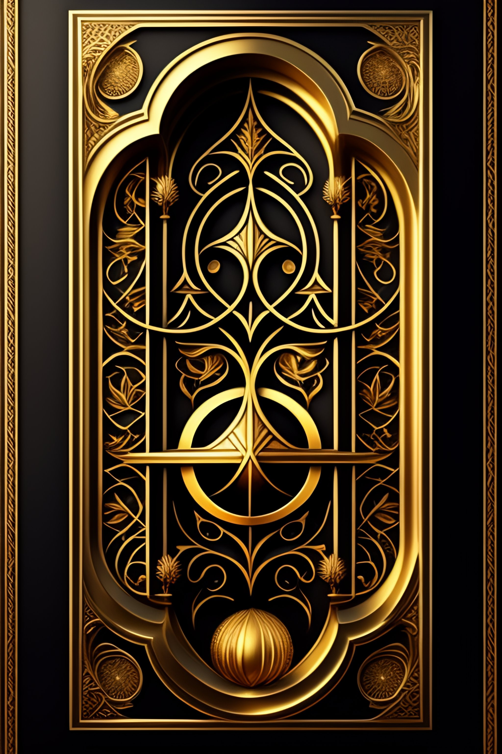 Lexica - The bible book of Genesis, with intricate art nouveau edges ...