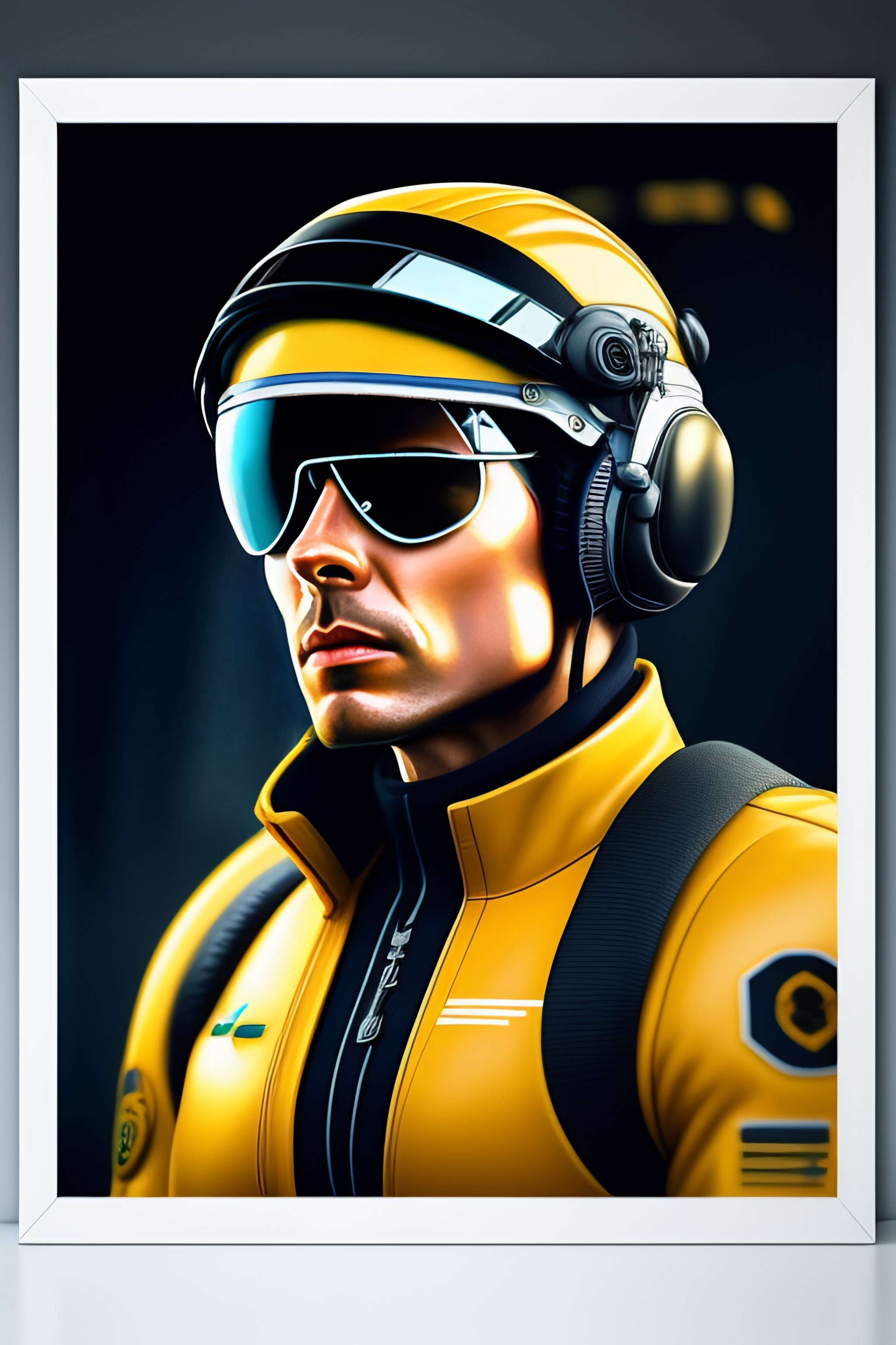 Lexica - Cyborg pilot, Tom Cruise , detailed minimalist interior ...