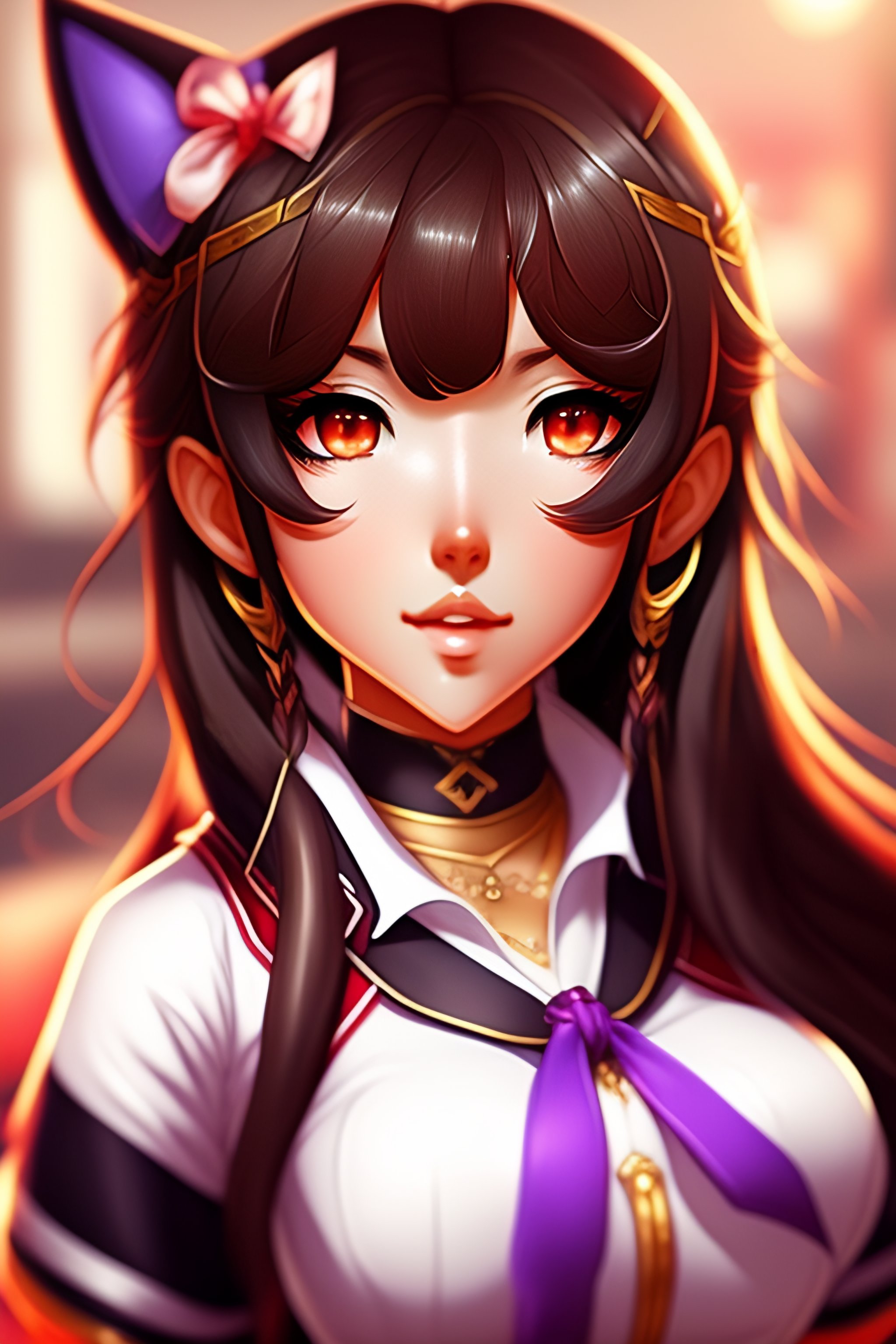 Lexica - Portrait of ahri from league of legends, manga style, school ...
