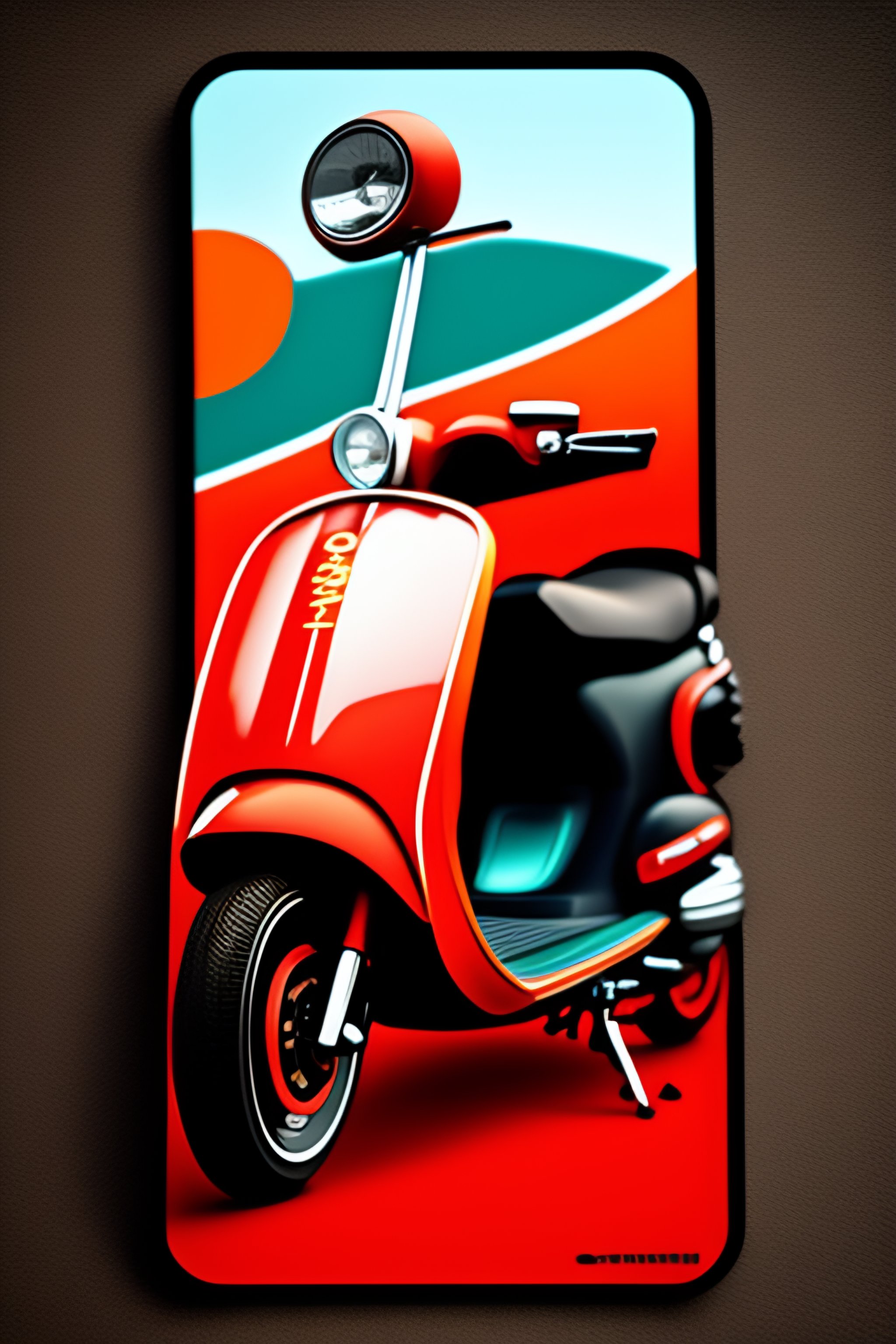Lexica - Scooter sticker red