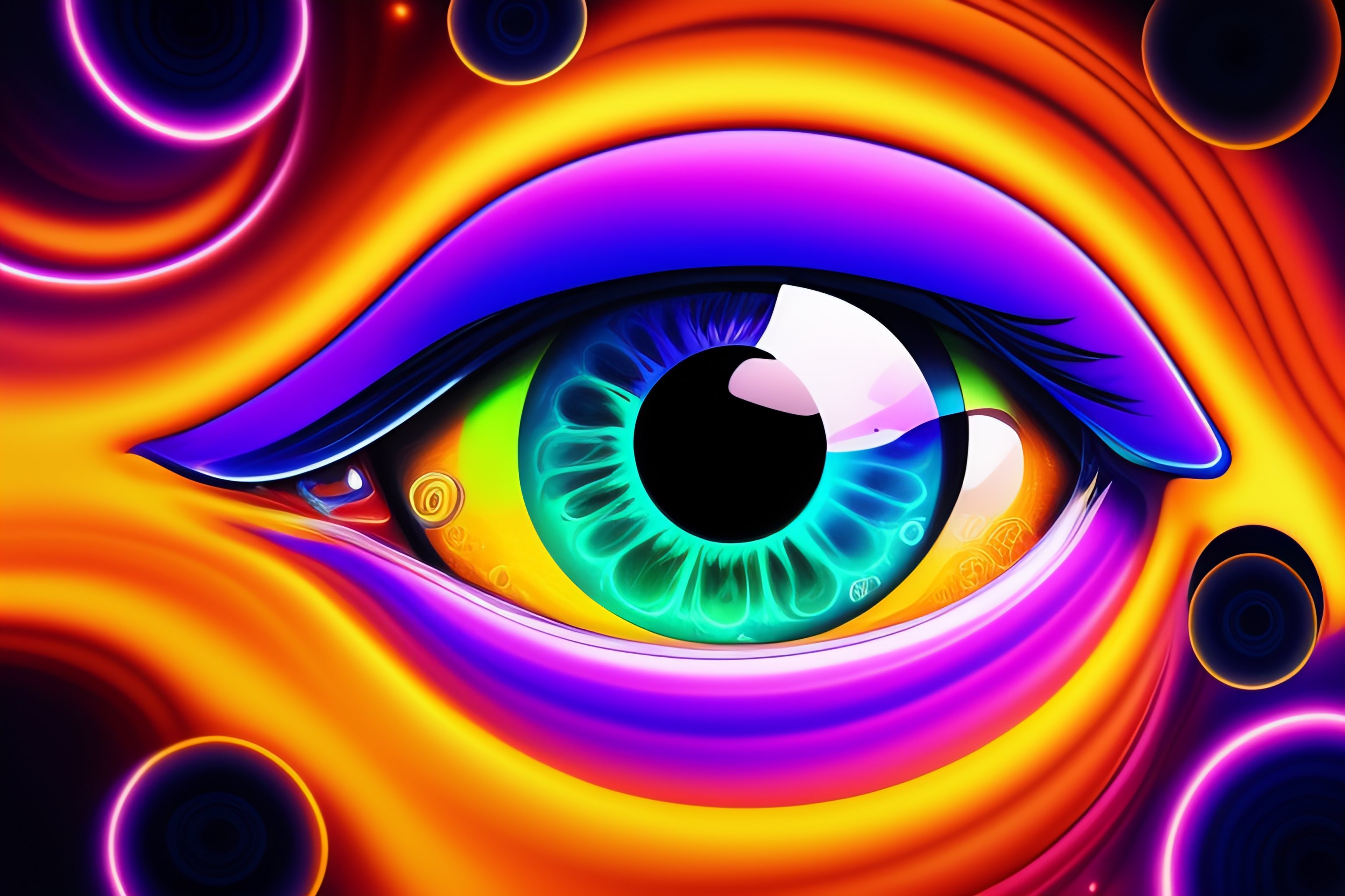 Lexica - 2D drawing of smartphone, human eyeball on the center of the ...